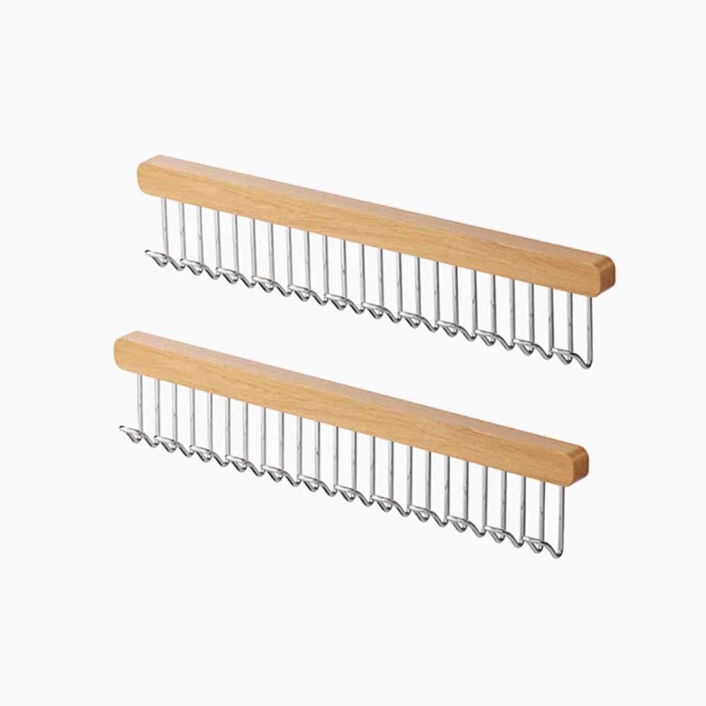 Closet Rod Organizer 2 Pieces, Slidable Underwear Storage Hook Rack for ...