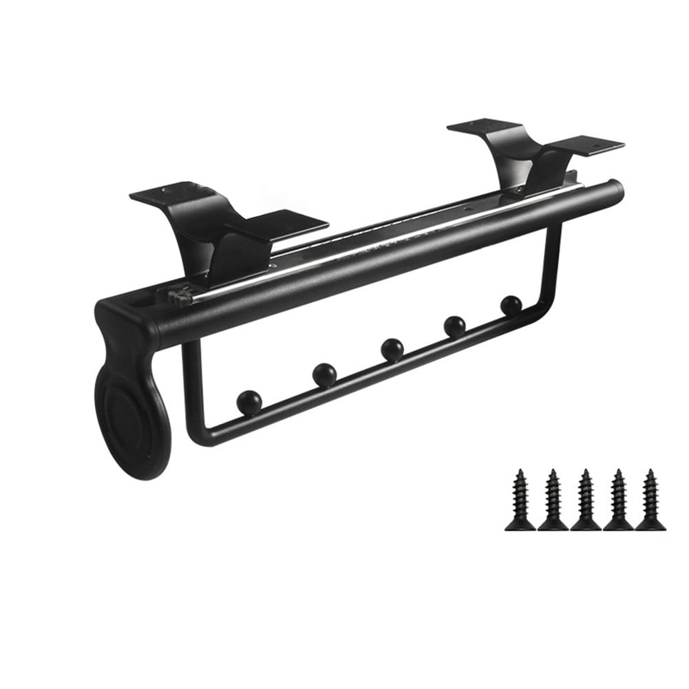 Closet Rod Telescopic Wardrobe Pull Out Clothes Hanger Rail with ...