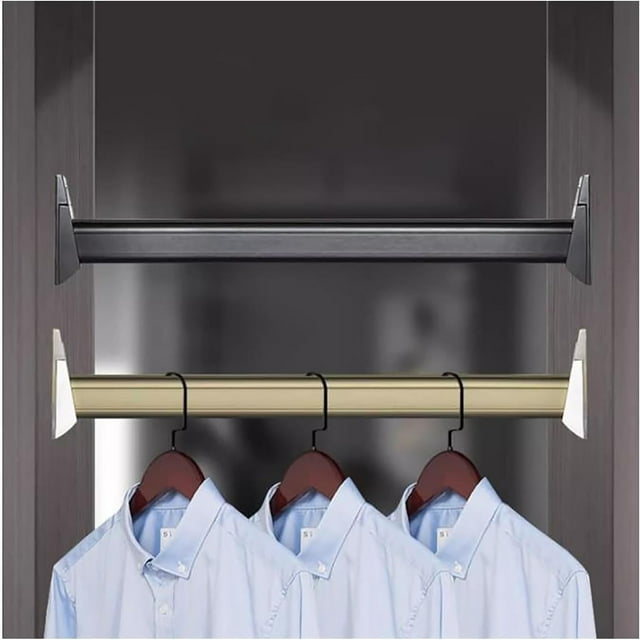 Closet Rods For Hanging Clothes Heavy Duty,Wardrobe Pole Rail For ...