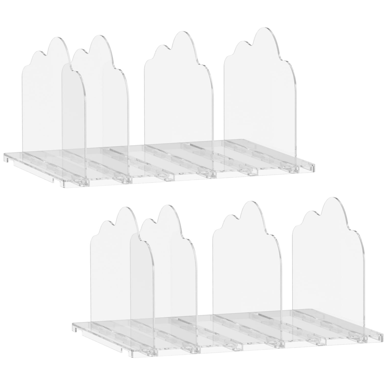 Closet Shelf Divider Clear Purse Organizers Adjustable Plastic Handbag ...