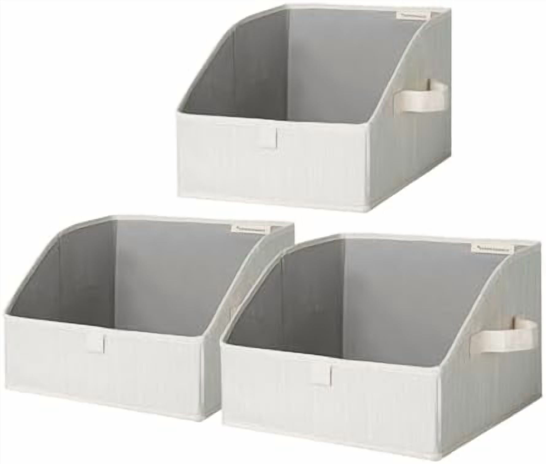 Closet Storage Bins, Trapezoid Organizer Box for Shelves, Fabric ...