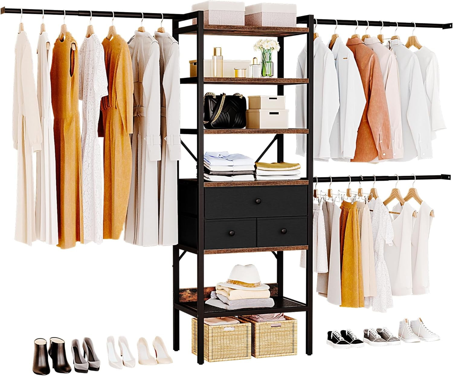 Closet System w/Drawers, Walk In Closet Organizer Systems, Closet ...