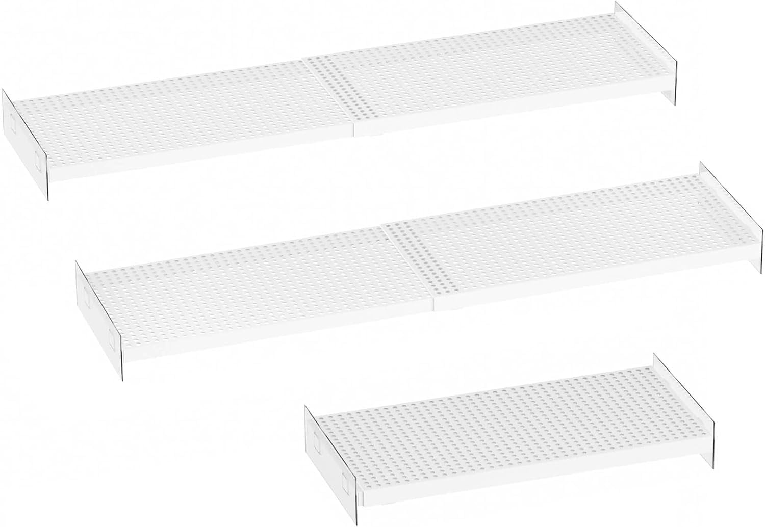 Closet Tension Shelves Expandable Cabinet Storage Shelving Rack Heavy ...