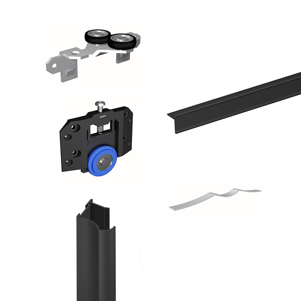 Closet door rollers kit for SLID’UP 280 - Black - Walmart.com