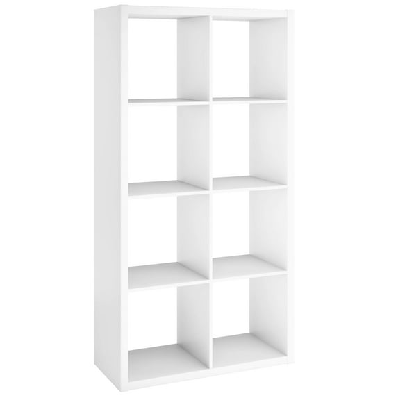 ClosetMaid 4583 Heavy Duty Decorative Bookcase Open Back 8-Cube Storage ...