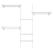 Closetmaid Closet Organizer Kit with Wire Shoe Shelf, 5' to 8', White ...