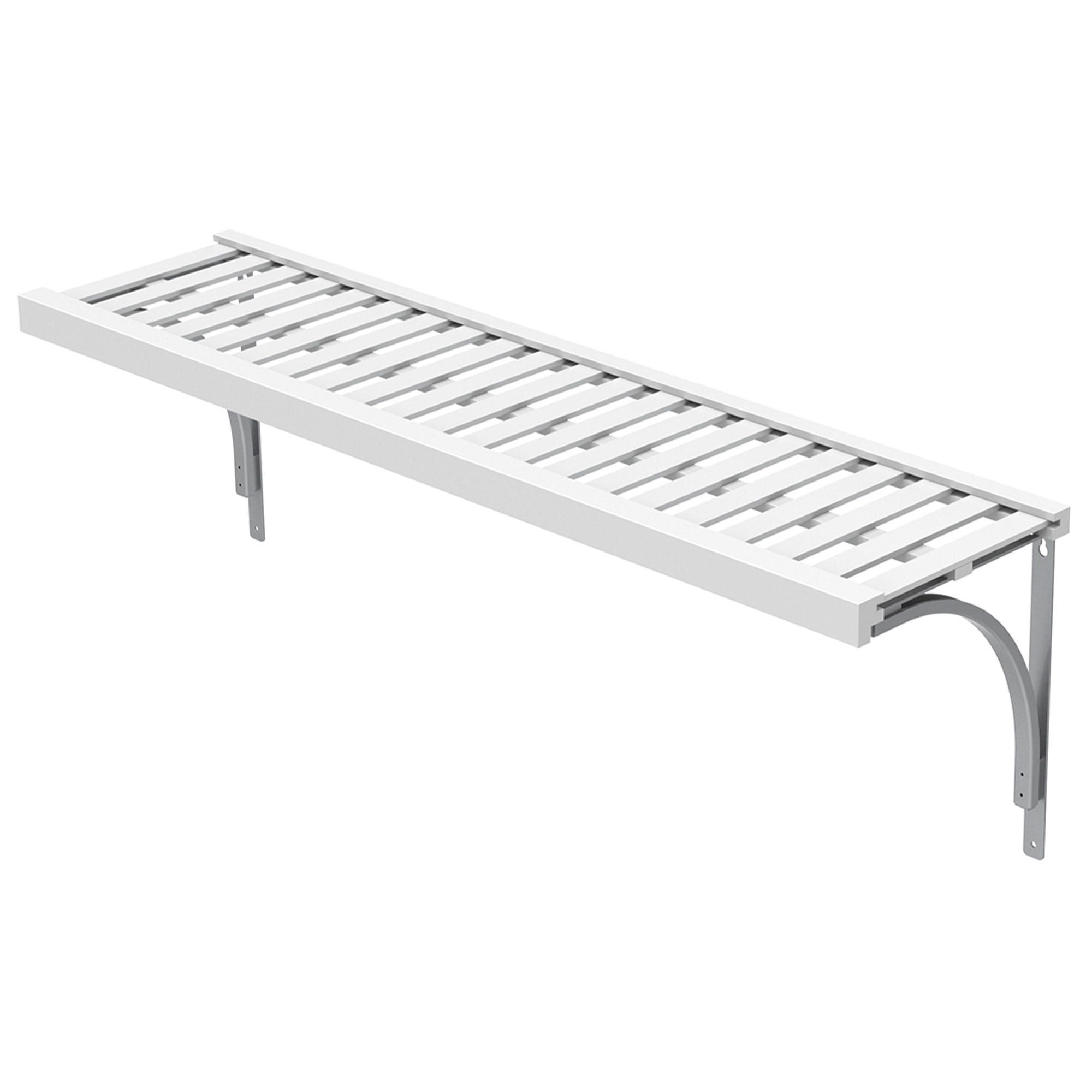 ClosetMaid White Wood Ventilated Shelving Unit for Bedroom Home Storage ...