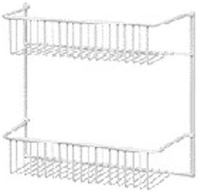 Closetmaid 2-Tiers Wire 12"W x 5"D Storage Shelves,White - Walmart.com