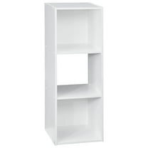 Niche Cubo Half Size Stackable Storage Cube- White Wood Grain - Walmart.com