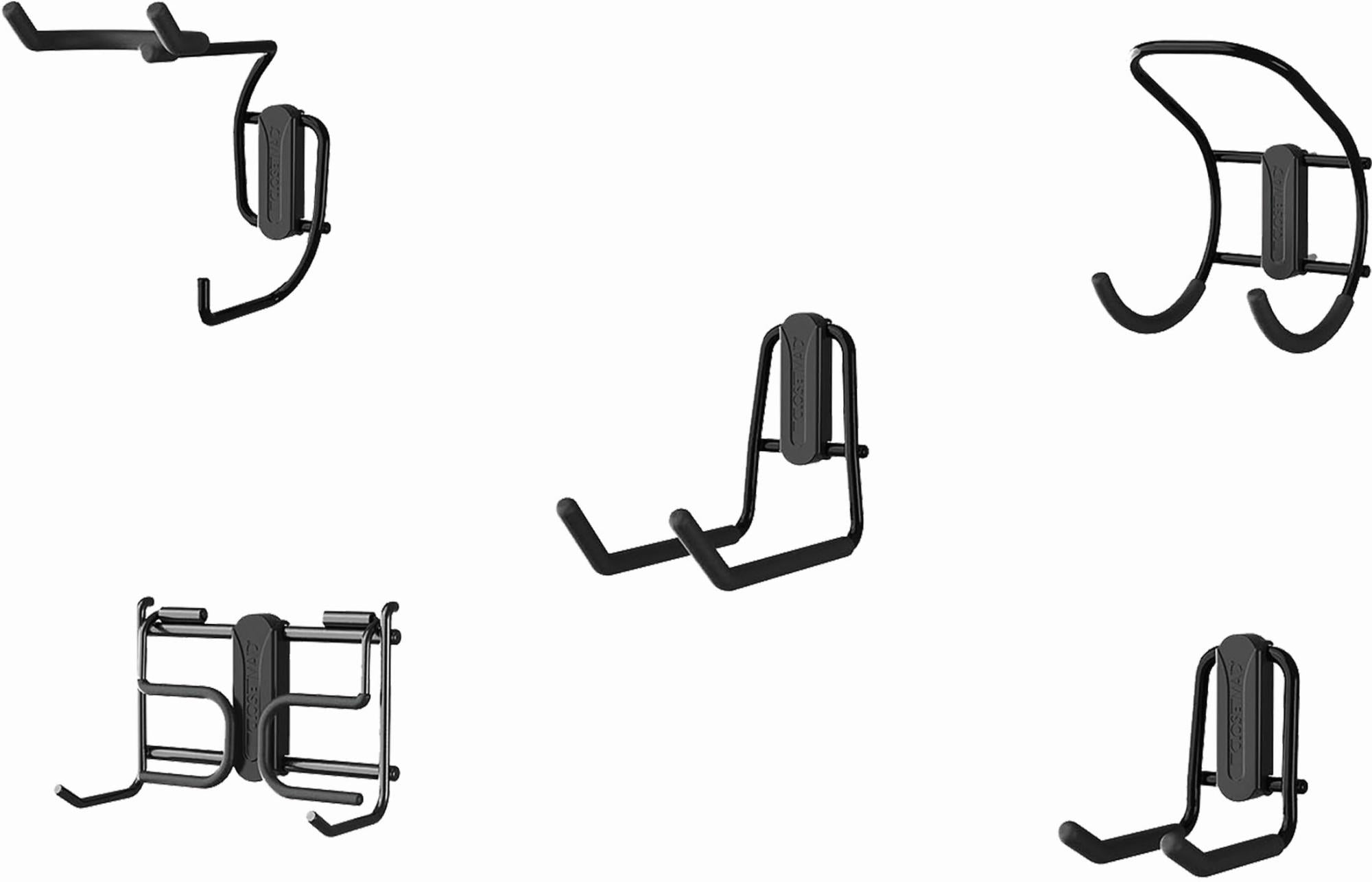 Closetmaid Ml-0505 Maxload Kit Of (5) Metal Garage Lawn Power Equipment Wall Mount Storage ...