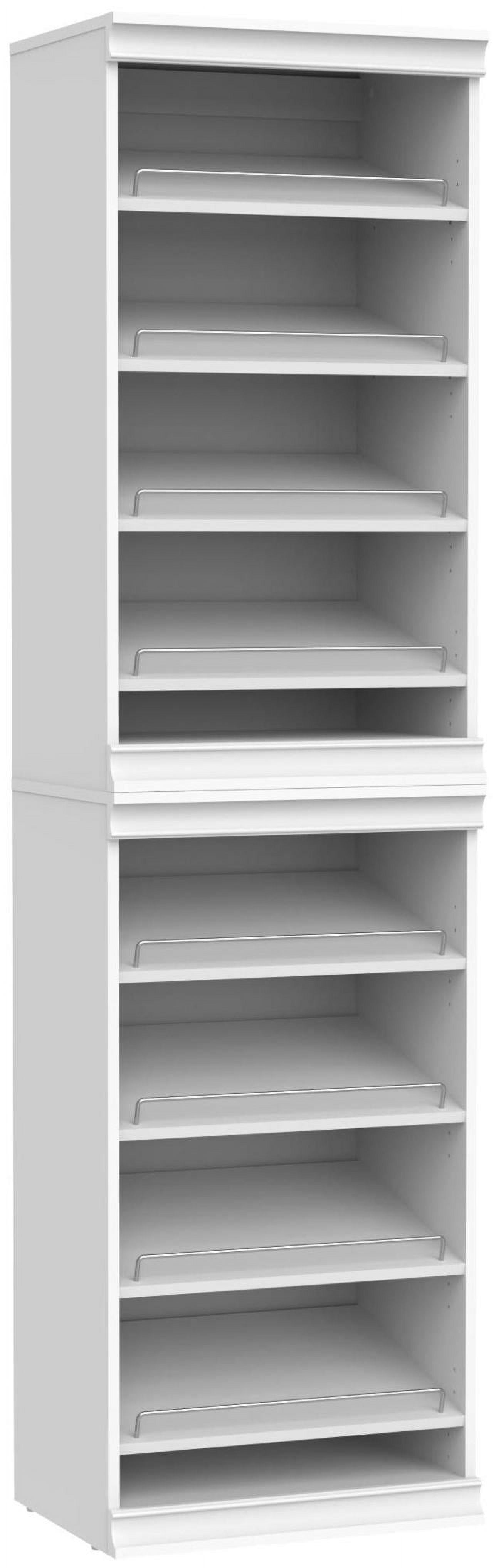Closetmaid Ms-2116-8S Modular Storage Set Of (2) 21"W 4 Shelf Storage ...