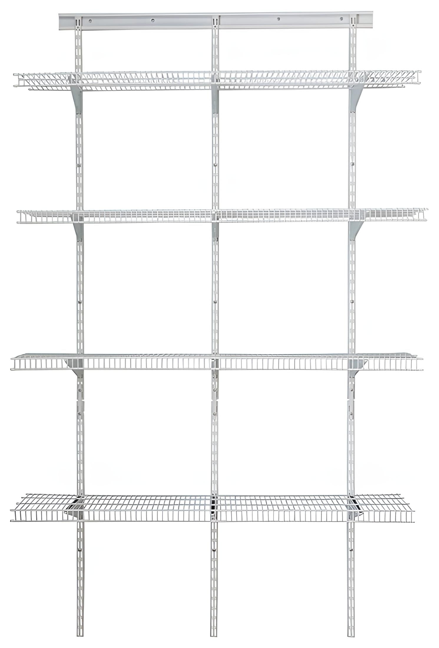 Closetmaid 4-Shelf Wire Closet Unit System, Multi-Purpose Organizer Kit ...
