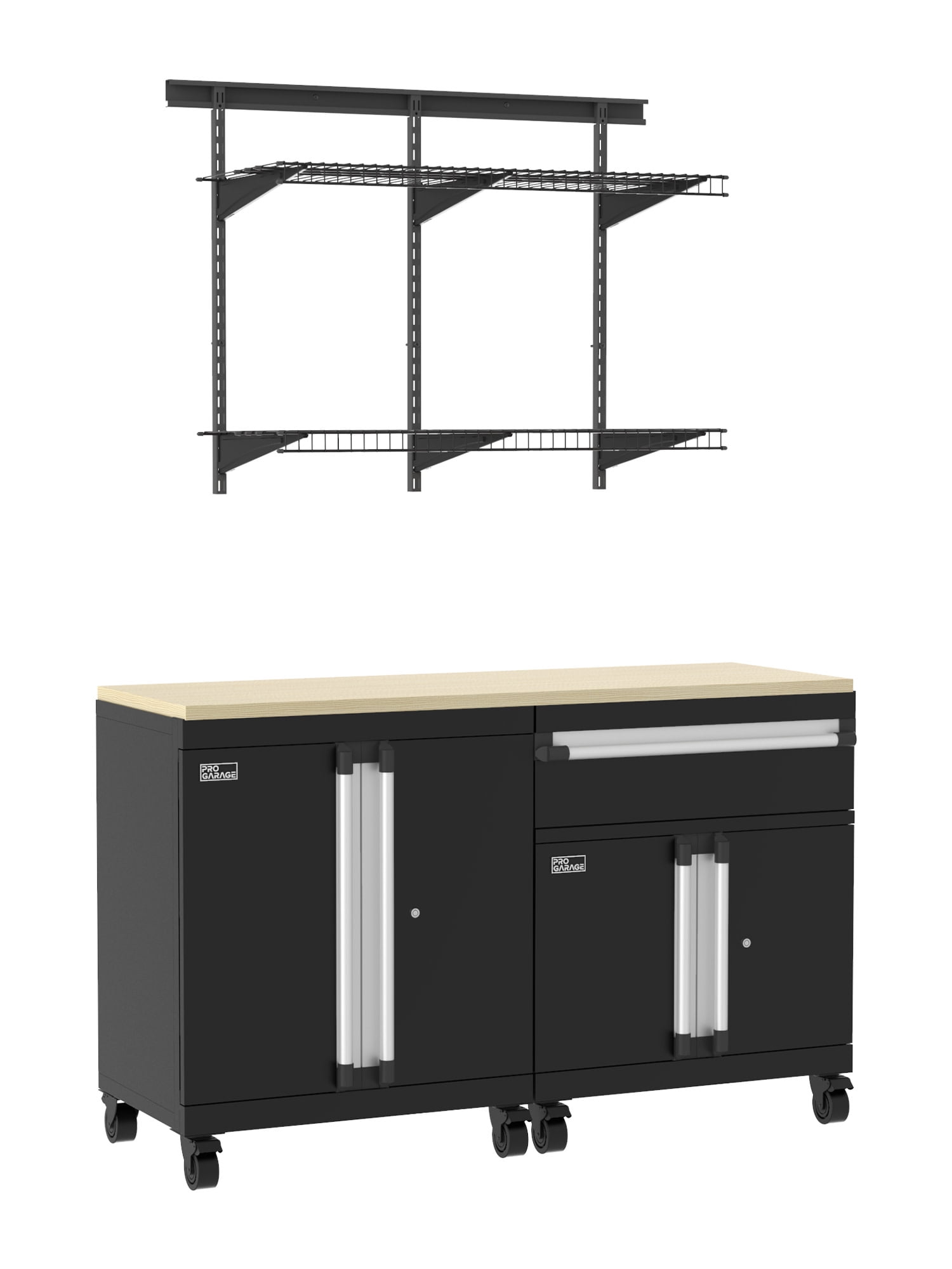 Closetmaid Pg4-5418 Progarage 4 Piece Steel Garage Workshop Storage ...