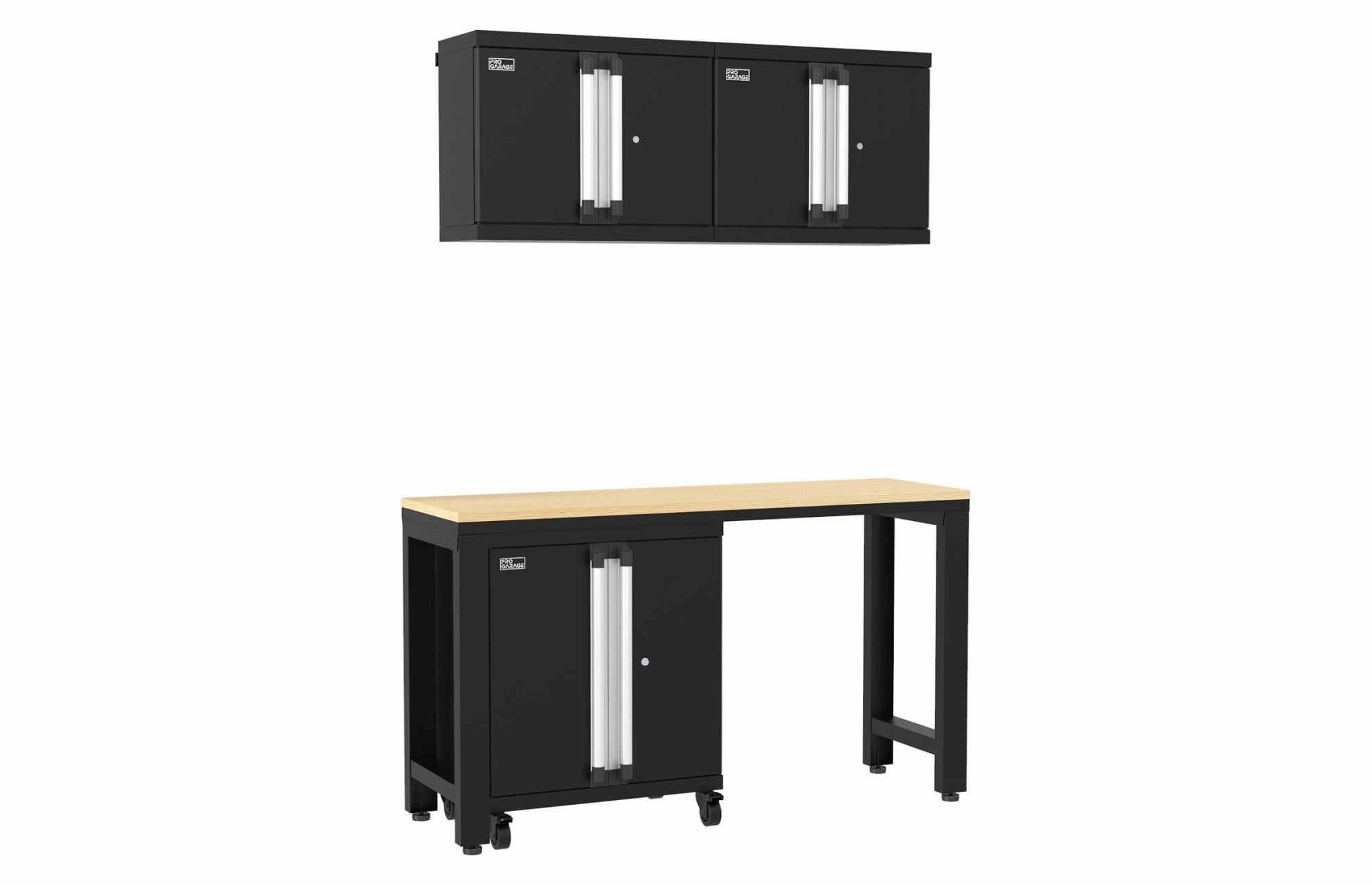 Closetmaid Pg4-6118 Progarage 4 Piece Storage Cabinet And Workbench ...