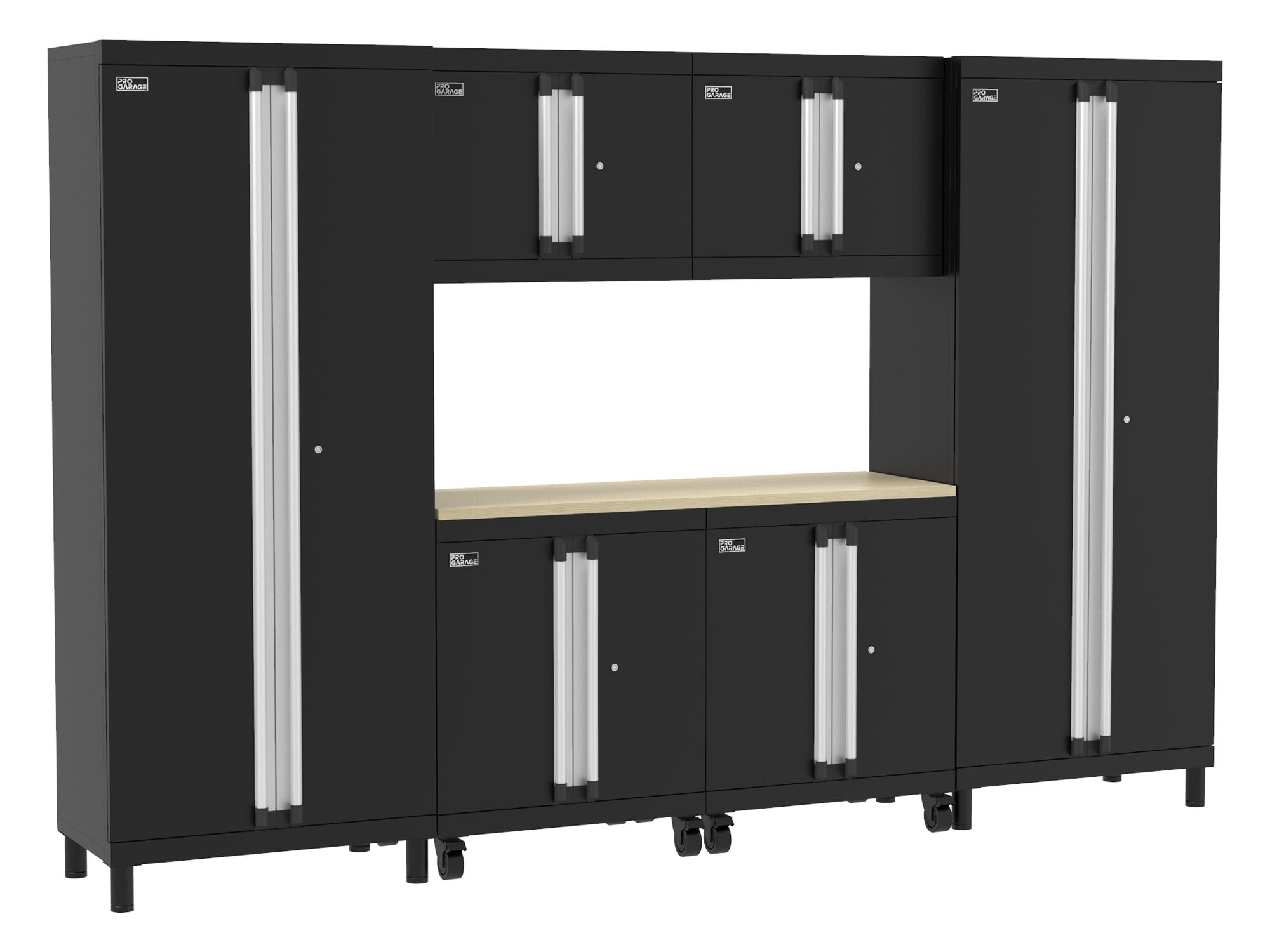 Closetmaid Pg7-11418 Progarage 7 Piece Steel Garage Workshop Storage ...