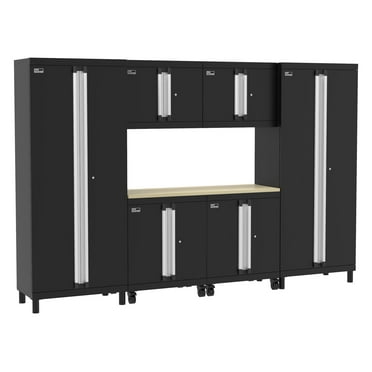 Muscle Rack 36"W x18"D x72"H Welded Storage Cabinet - Matte Black ...