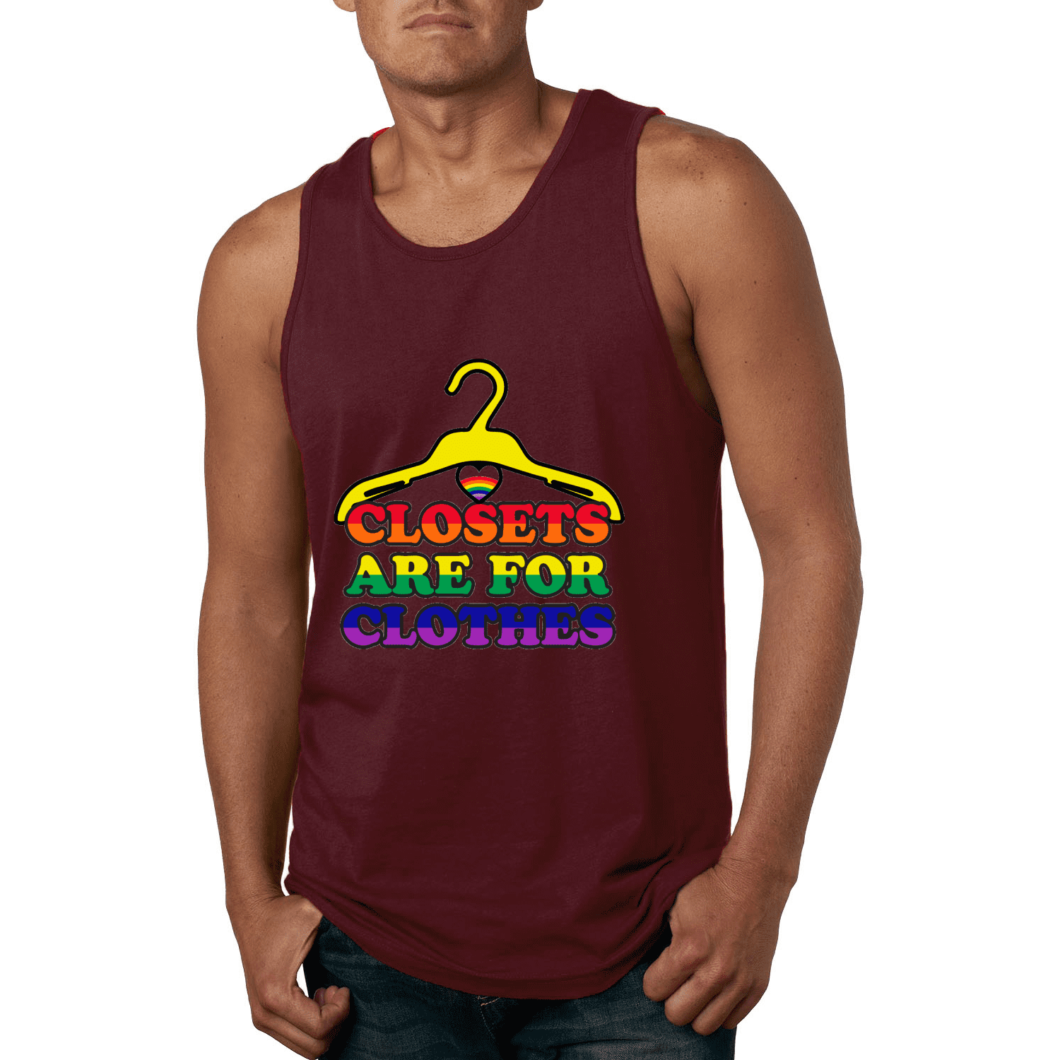Closets Are For Clothes Gay Lesbian LGBT Pride Graphic Tank Top ...