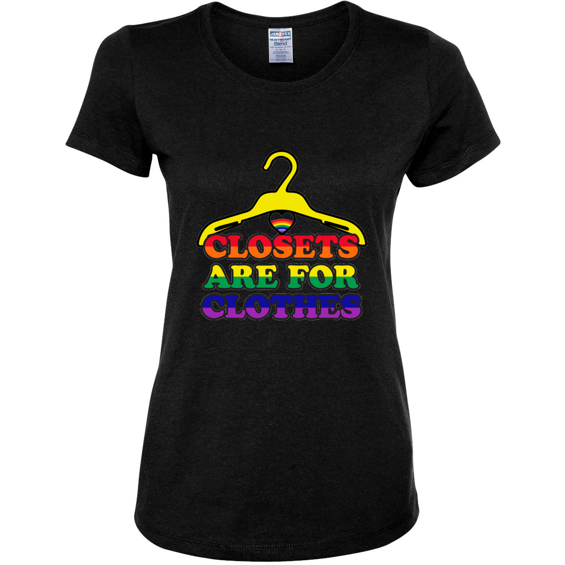 Closets Are For Clothes Gay Lesbian LGBT Pride Womens Graphic T-Shirt ...