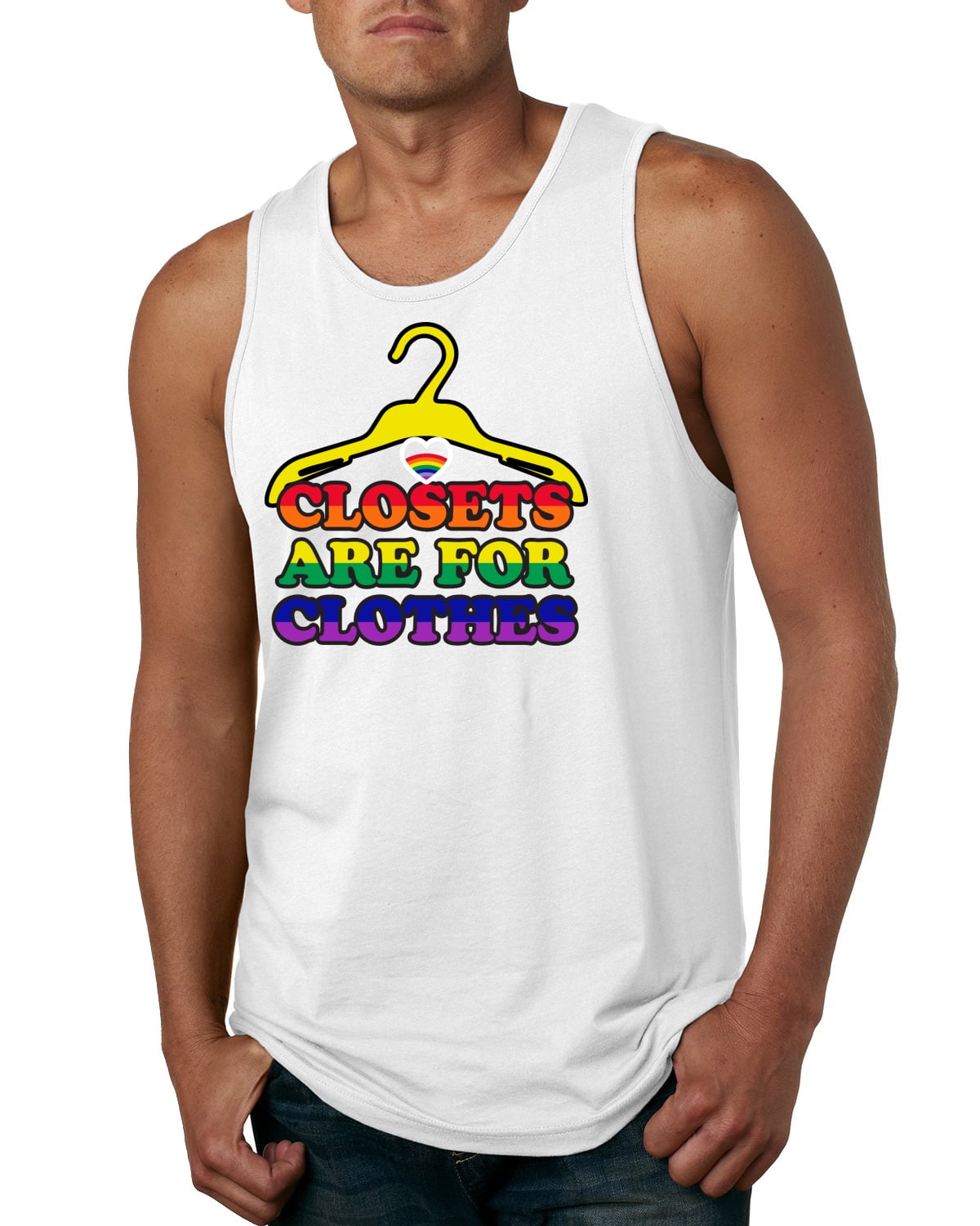 Closets Are For Clothes LGBTQ Gay Pride | Mens LGBT Pride Graphic Tank ...
