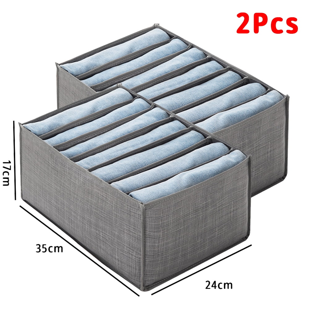 Closets Clothes Organizer Foldable Clothing Jeans Storage Box Closet ...