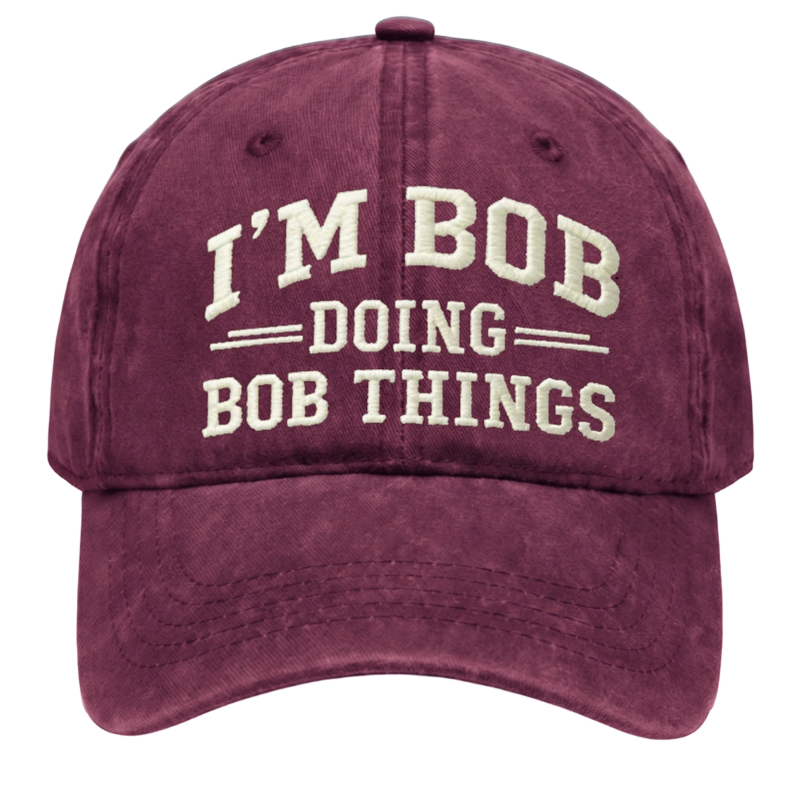 Clossjun Summer Caps I'm Bob Doing Bob Things Hats for Men Cool Washed ...