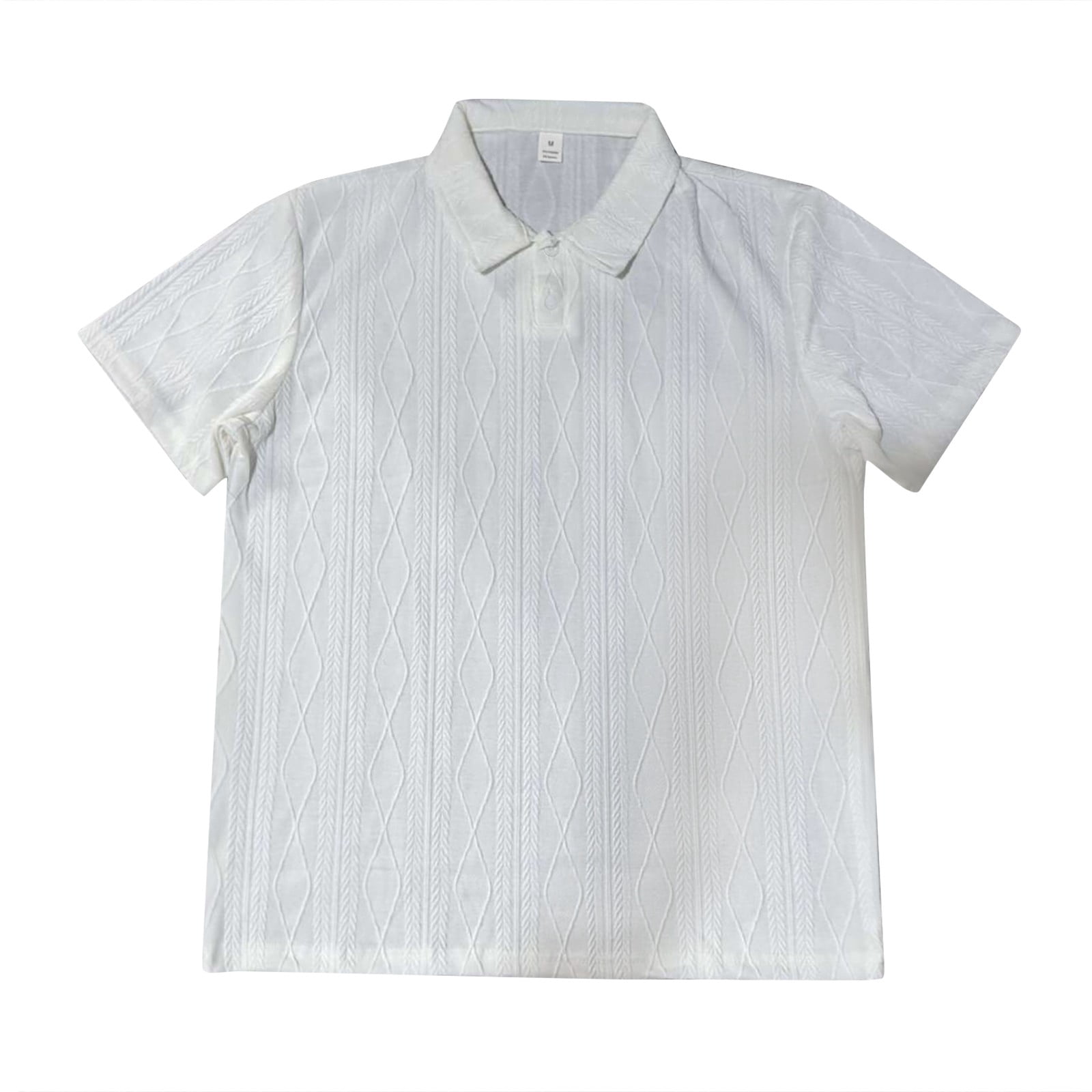 Clossjun Textured Knit Button Casual Short Sleeve Summer Vacation Beach ...