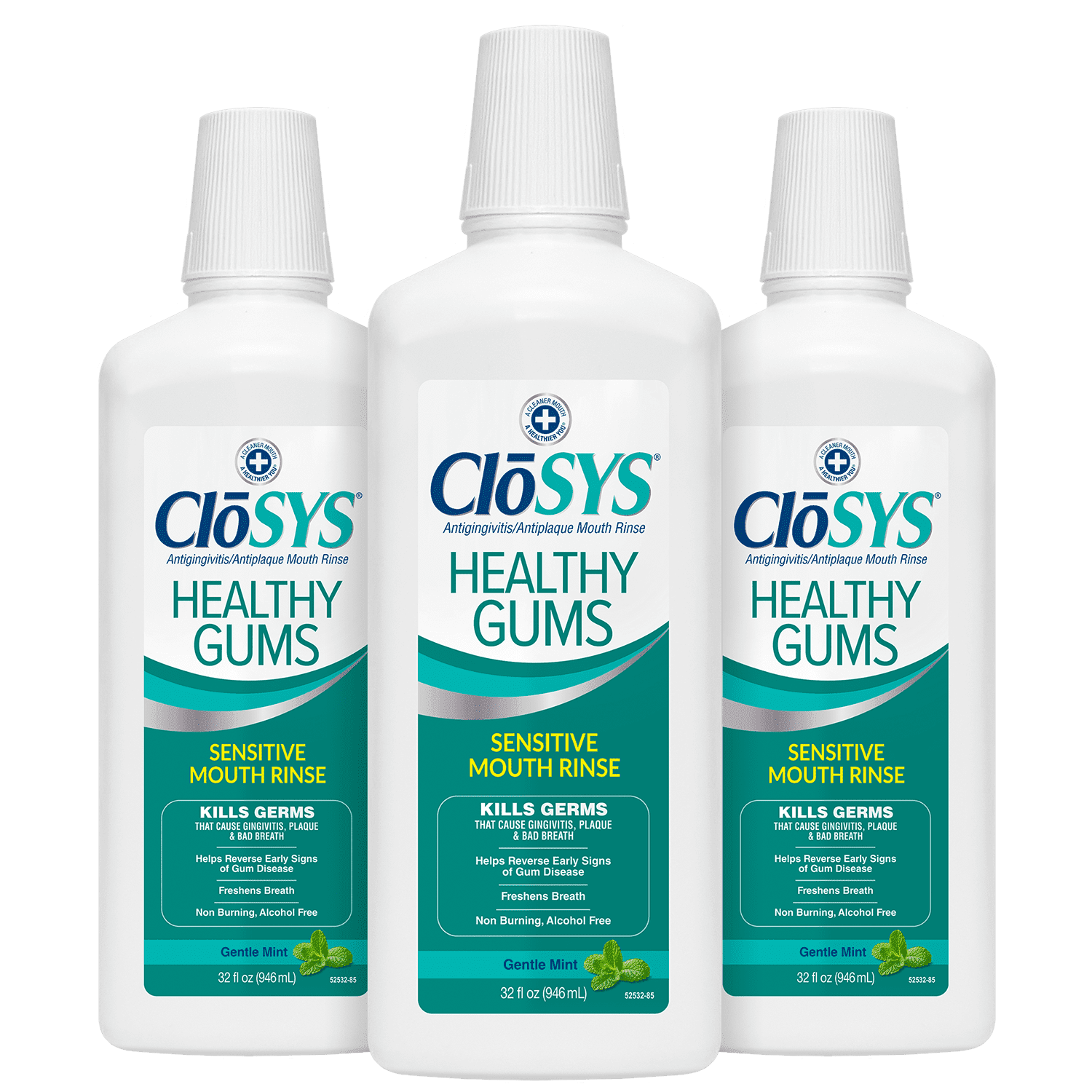 Free Shipping! Closys Healthy Gums Mouthwash Non-Irritating Antiplaque ...