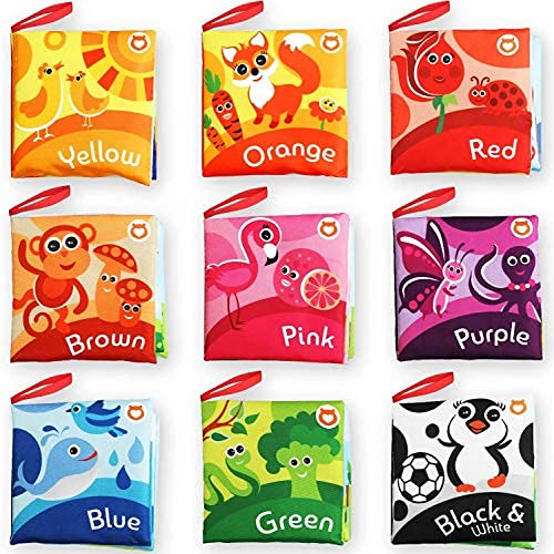 Cloth Books For Babies (Set Of 9) - Color Recognition Series. Soft ...