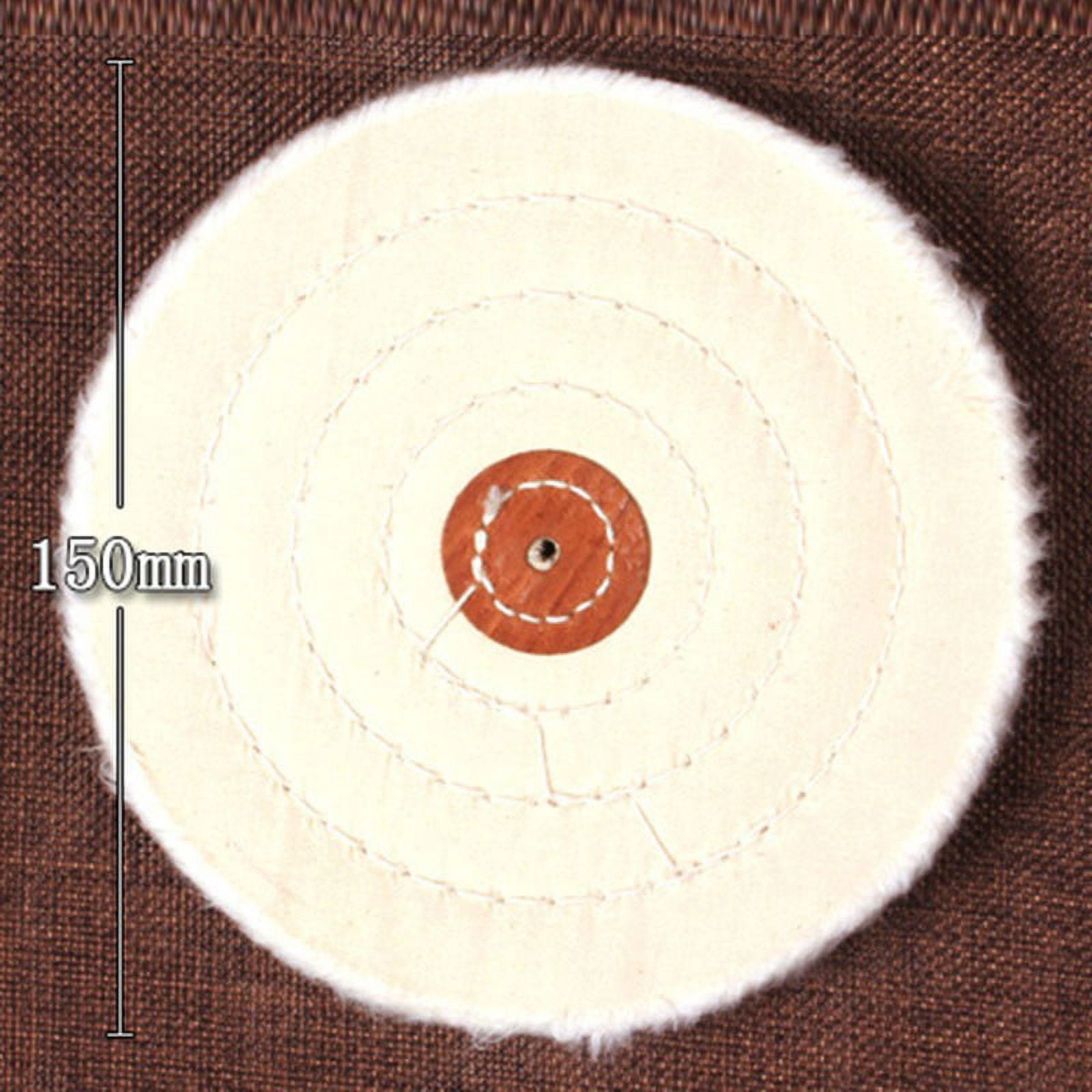 Cloth Buffing Polishing Wheel Arbor Buffer Polish Grinder Pad Mat White ...