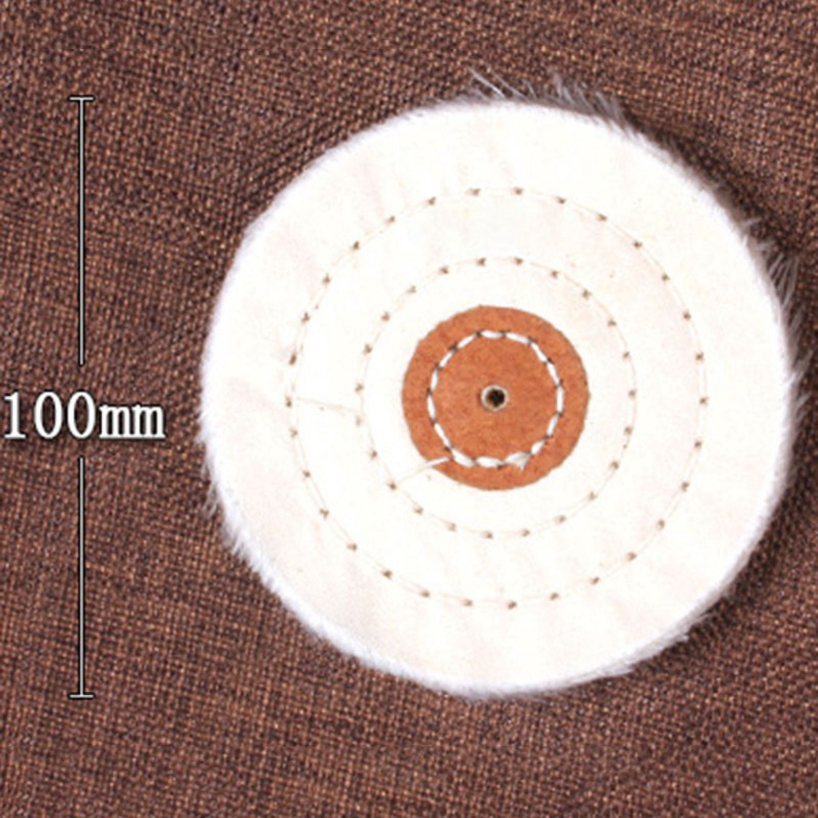 Cloth Buffing Polishing Wheel Arbor Buffer Polish Grinder Pad Mat White ...