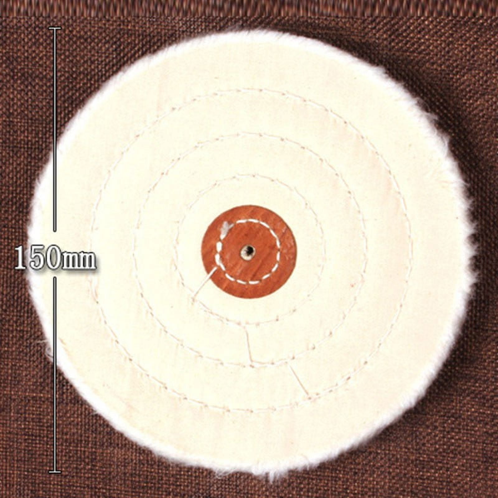 Cloth Buffing Polishing Wheel Arbor Buffer Polish Grinder Pad Mat White ...