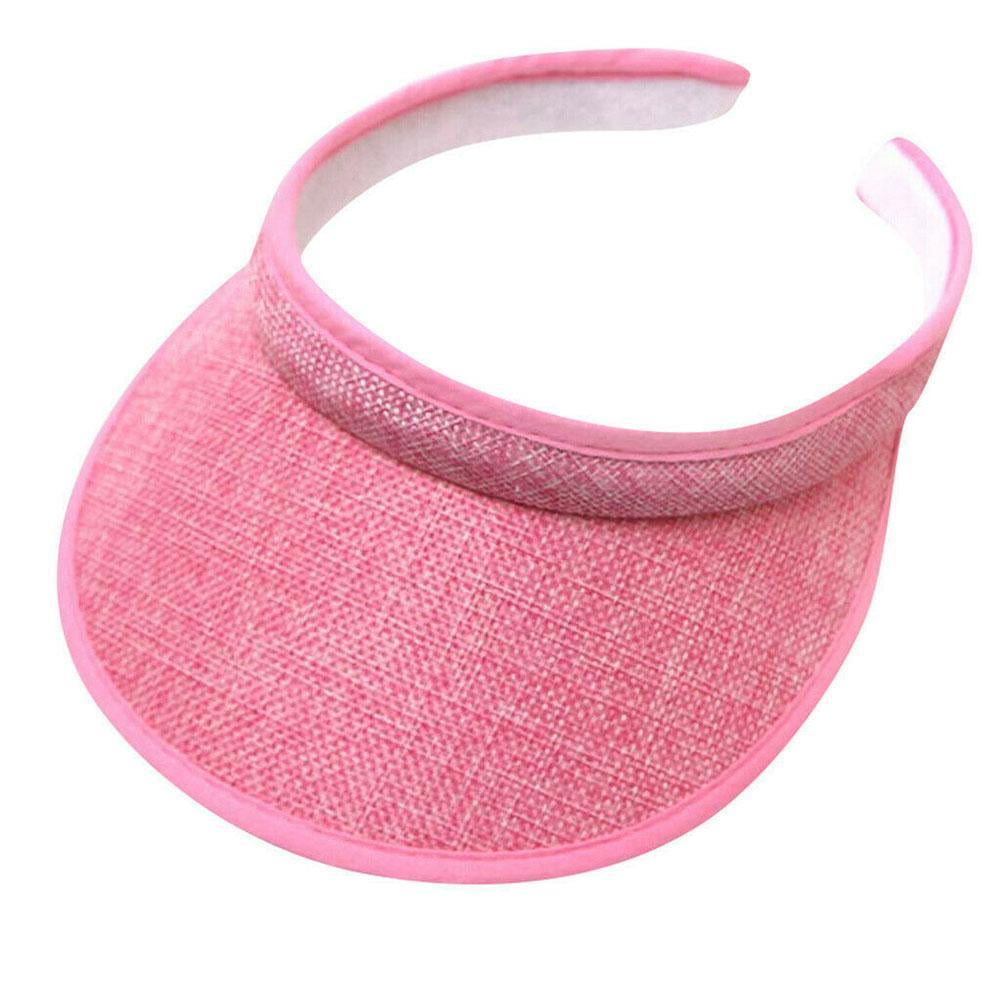 Cloth Covered Slip On Visor, Sun Sports Visor Hats Cap for Women ...