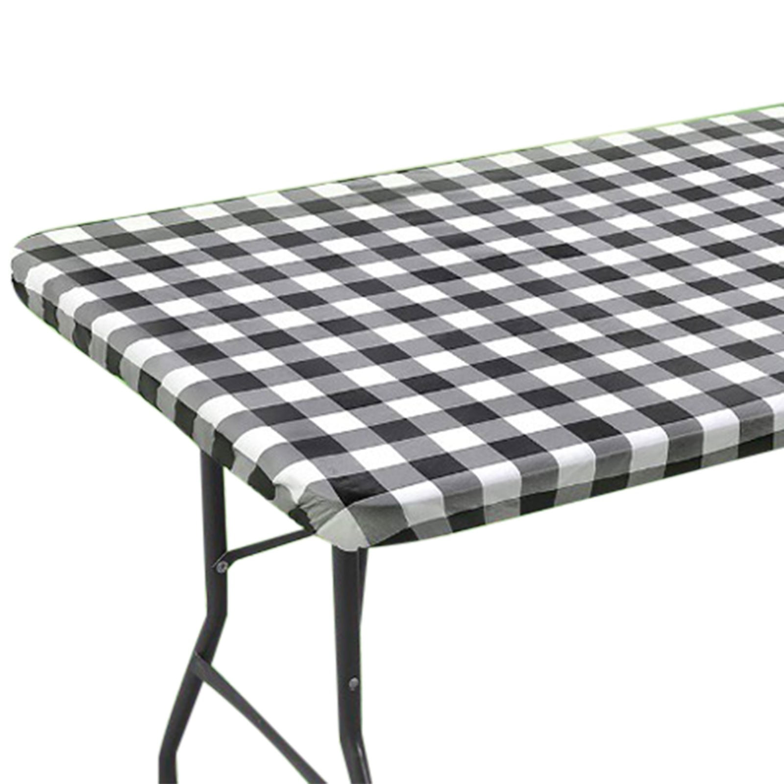 Cloth Elastic Fitted Tablecloths For 6 Foot Rectangle Tables Stretch ...