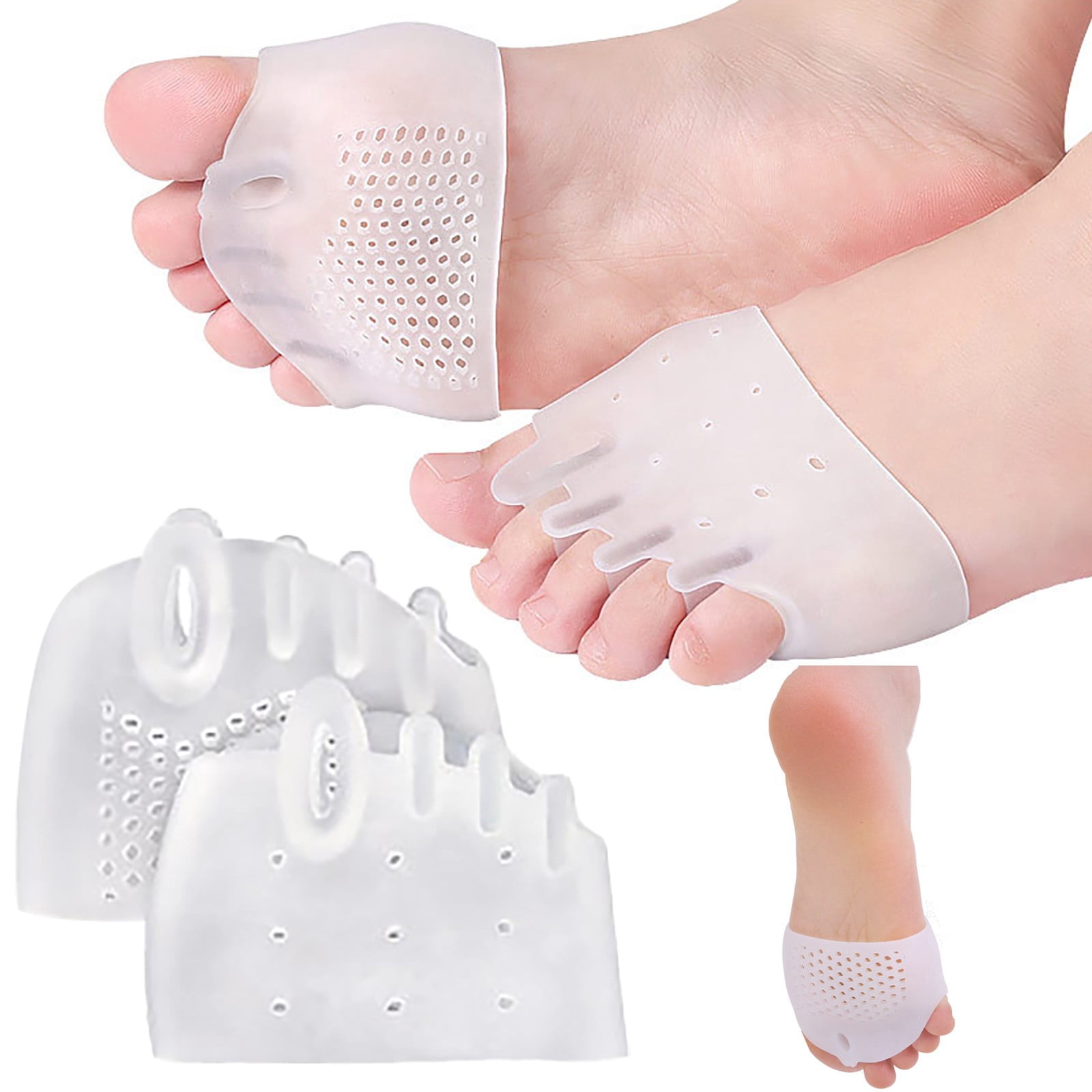 Cloth Front Pad - Half Toe Sleeve Pads Bunion & Forefoot Cushioning ...