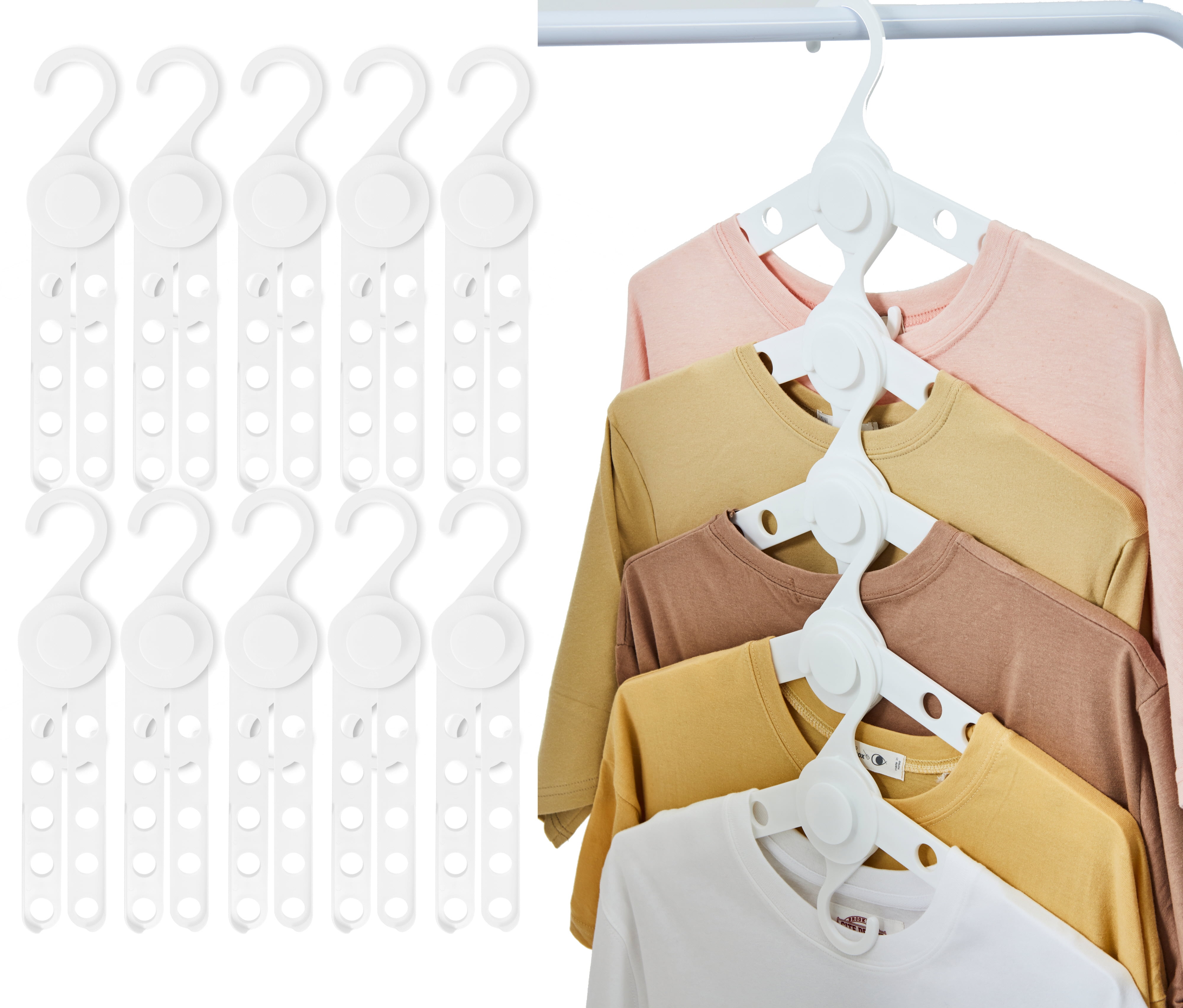 Cloth Hangers Closet Organizer - Bigtime Closet Space Saver - Holds ...