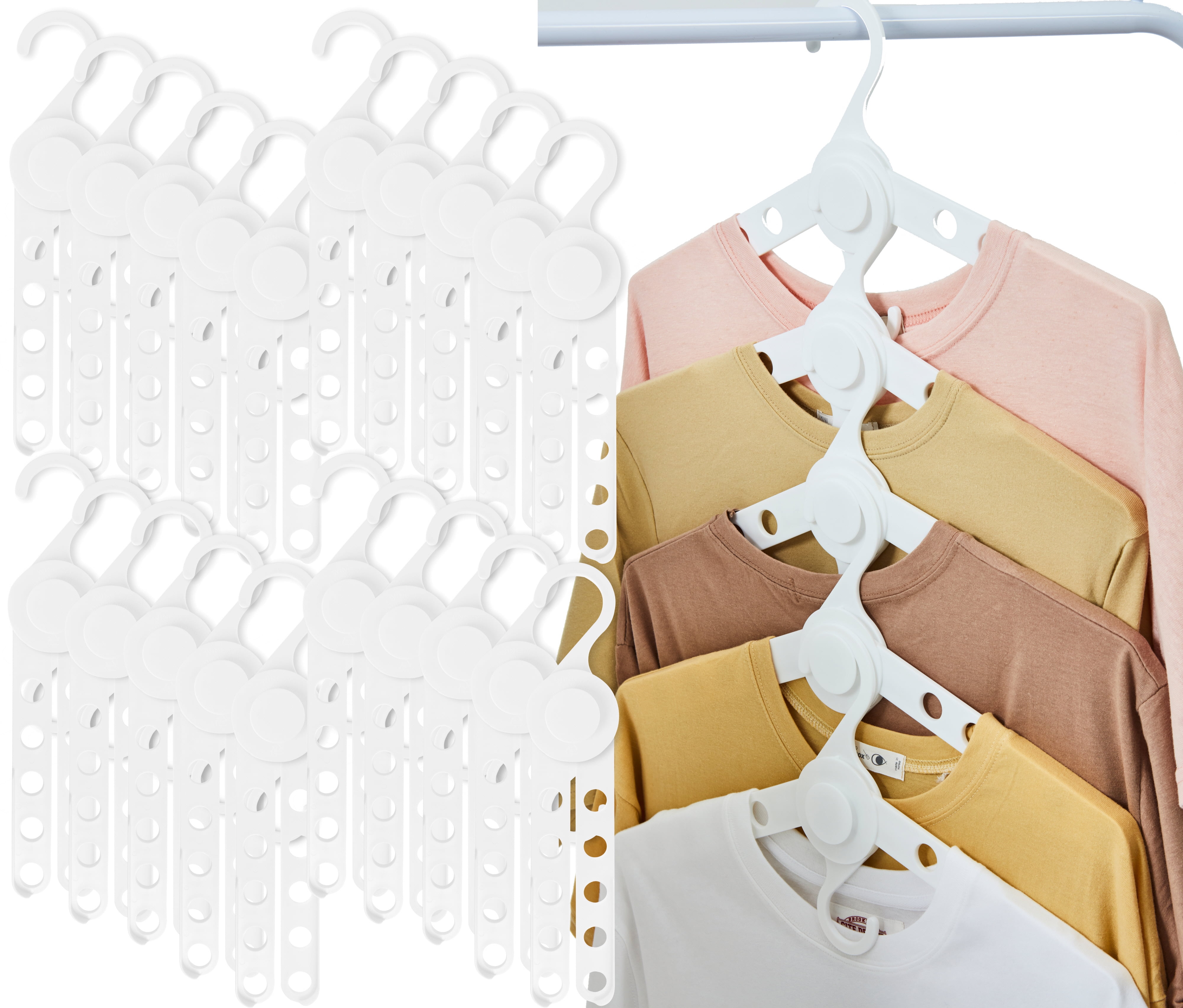 Cloth Hangers Closet Organizer - Bigtime Closet Space Saver - Holds ...