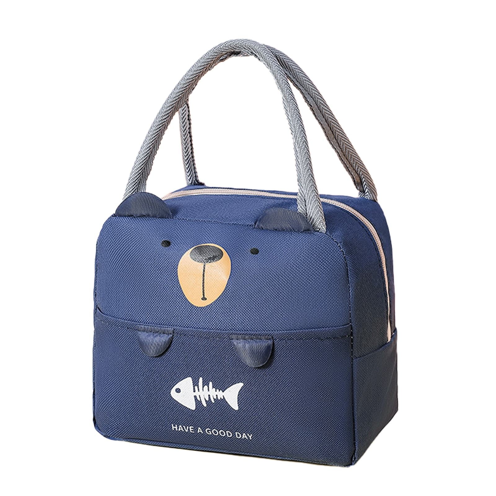 ‌Cloth Insulated Lunch Bag Small Portable Meal Bag Thick Thermal Design ...