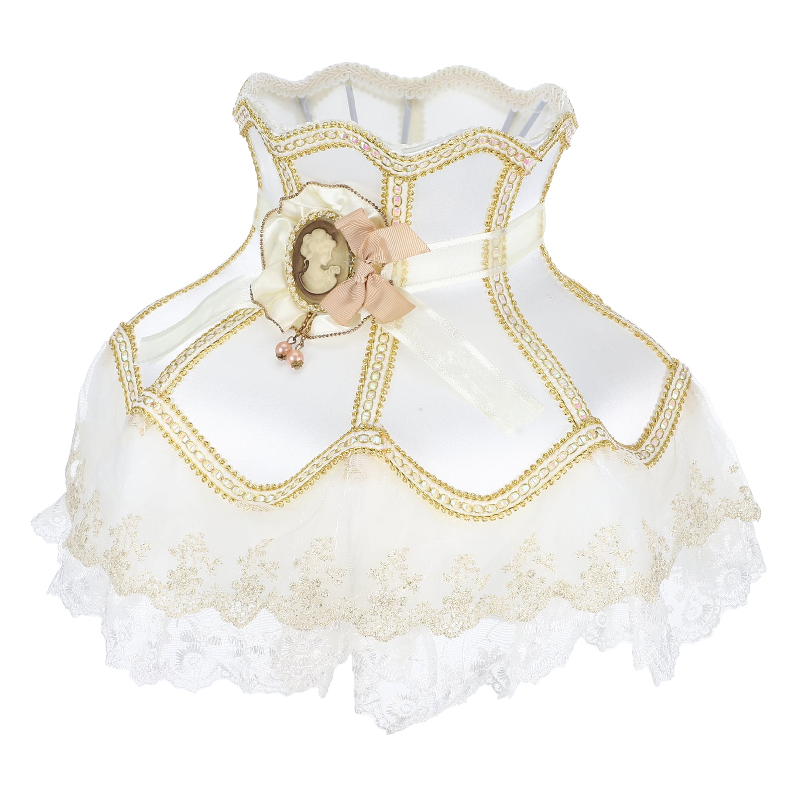 European Style Lampshade Vintage Cloth Lace Lampshade With Tassel ...