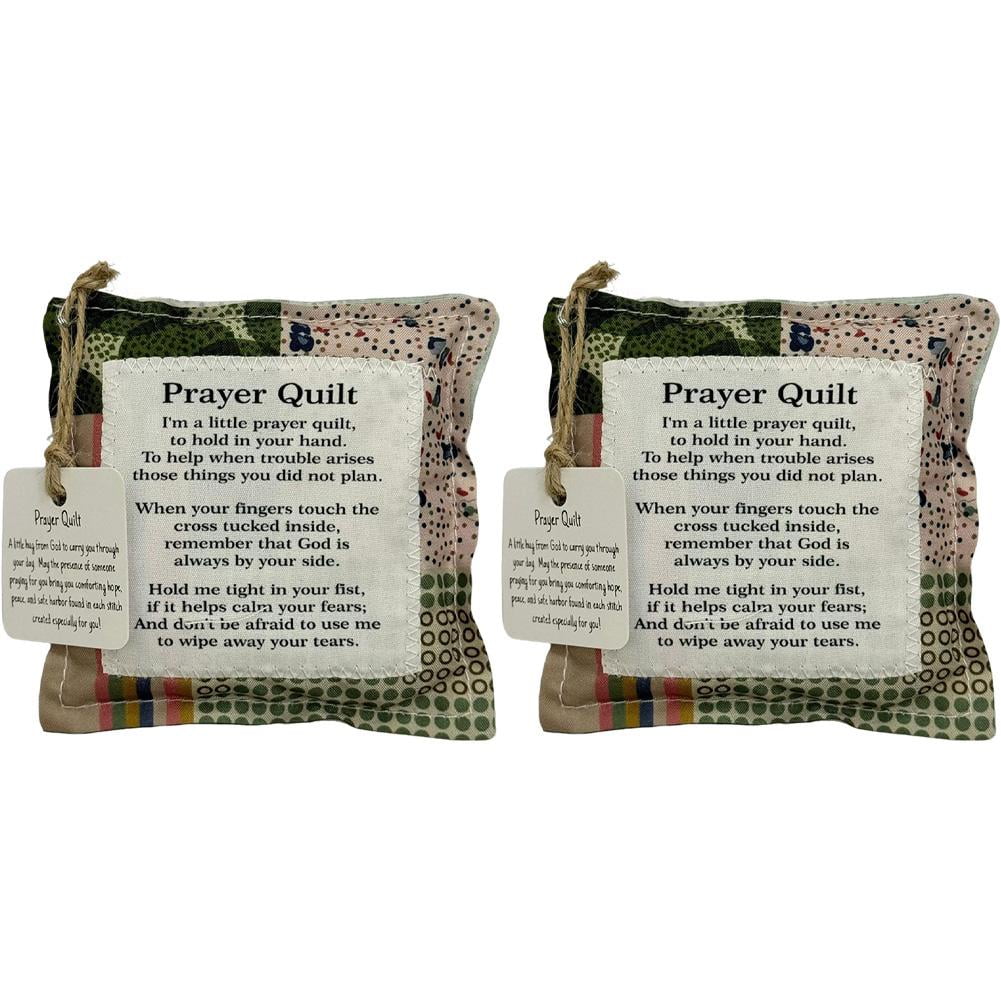 Cloth Mini Prayer Quilt with Cross for Baptisms, Christenings ...