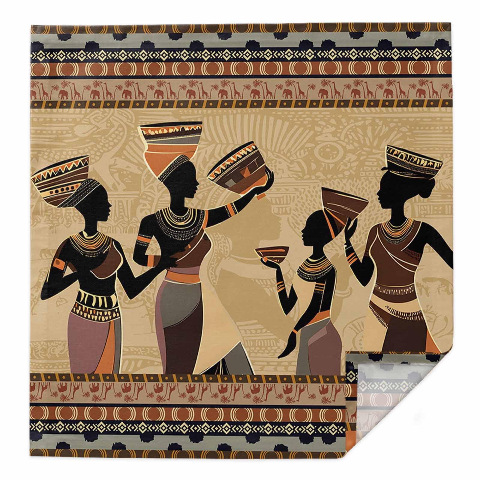 Cloth Napkins 1 Piece - 20x20 Inches, African Women Washable Reusable ...