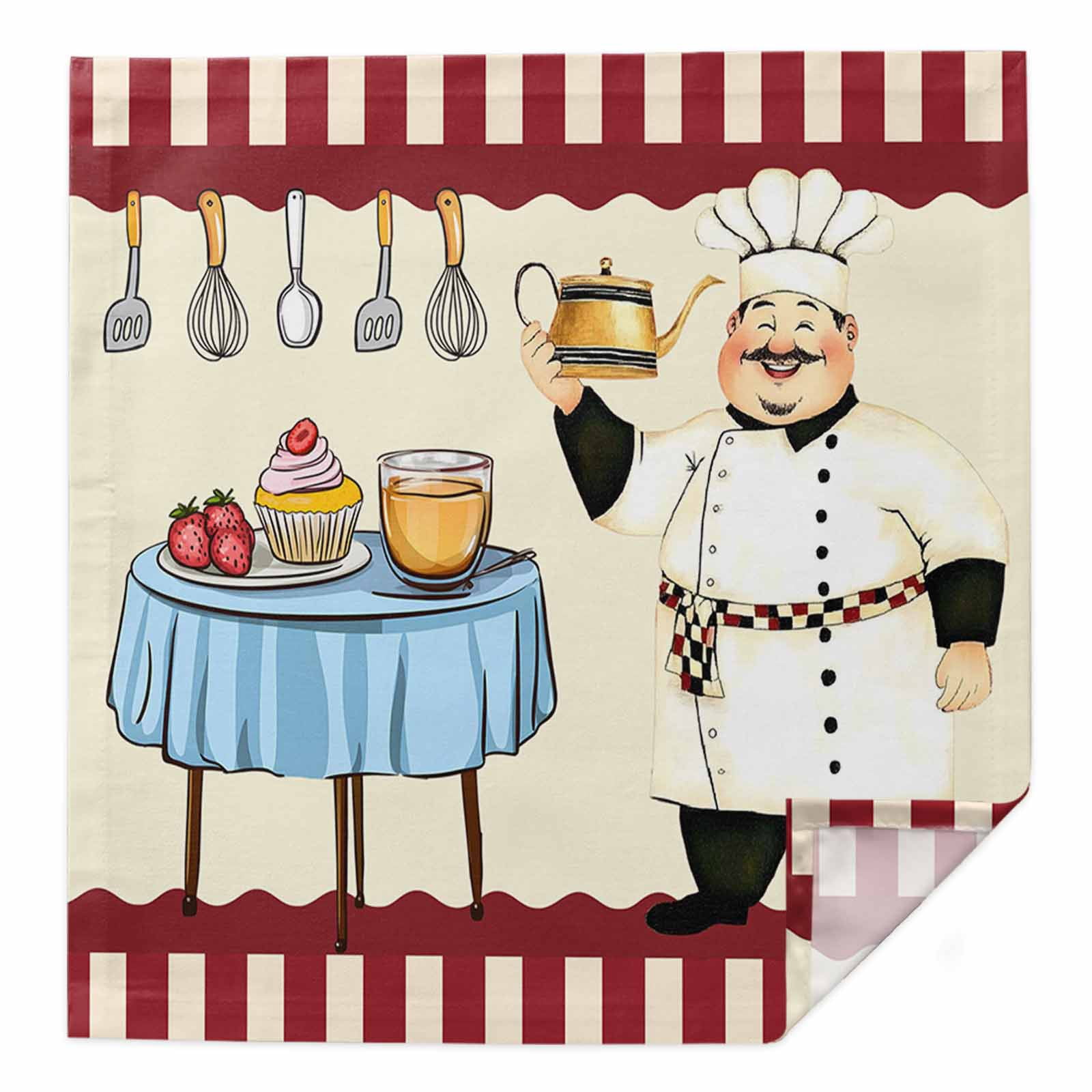 Cloth Napkins 1 Piece - 20x20 Inches, Chef Washable Reusable Table ...