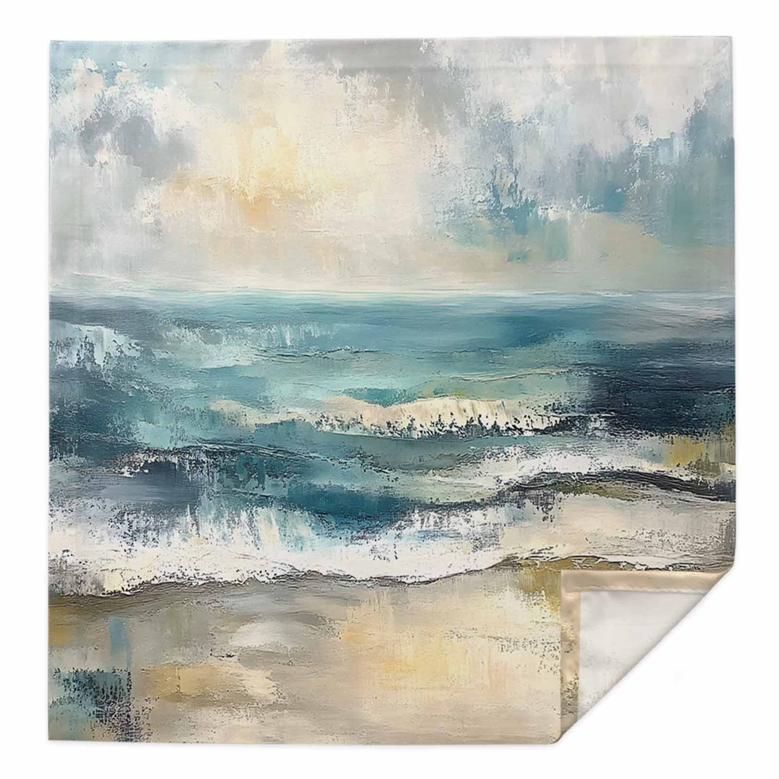 Cloth Napkins 1 Piece - 20x20 Inches, Coastal Beach Washable Reusable ...