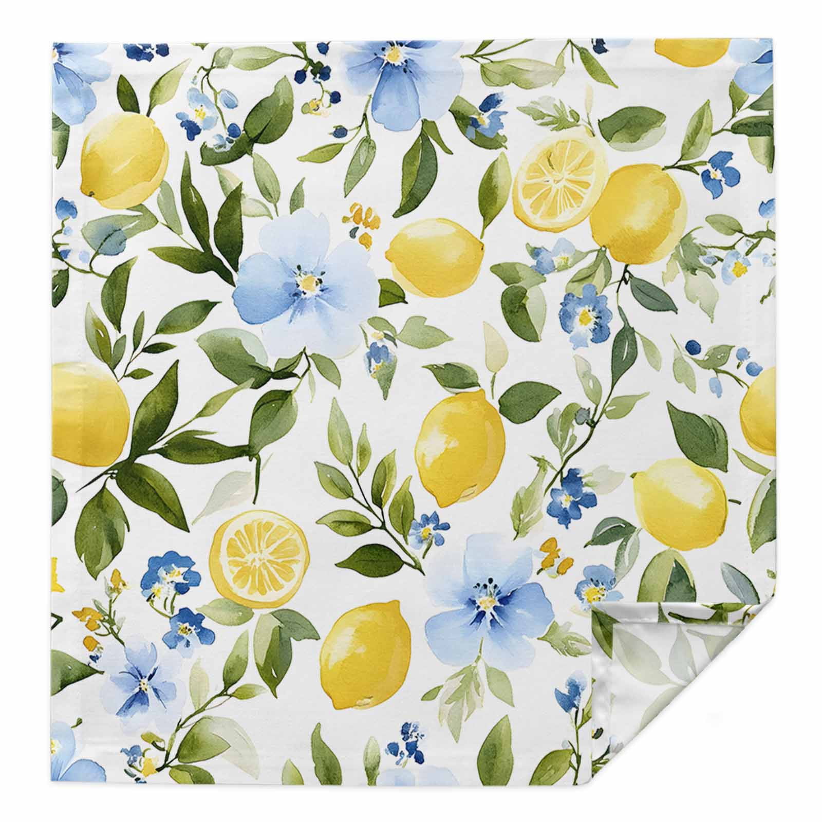 Cloth Napkins 1 Piece - 20x20 Inches, Eucalyptus Lemon Washable ...
