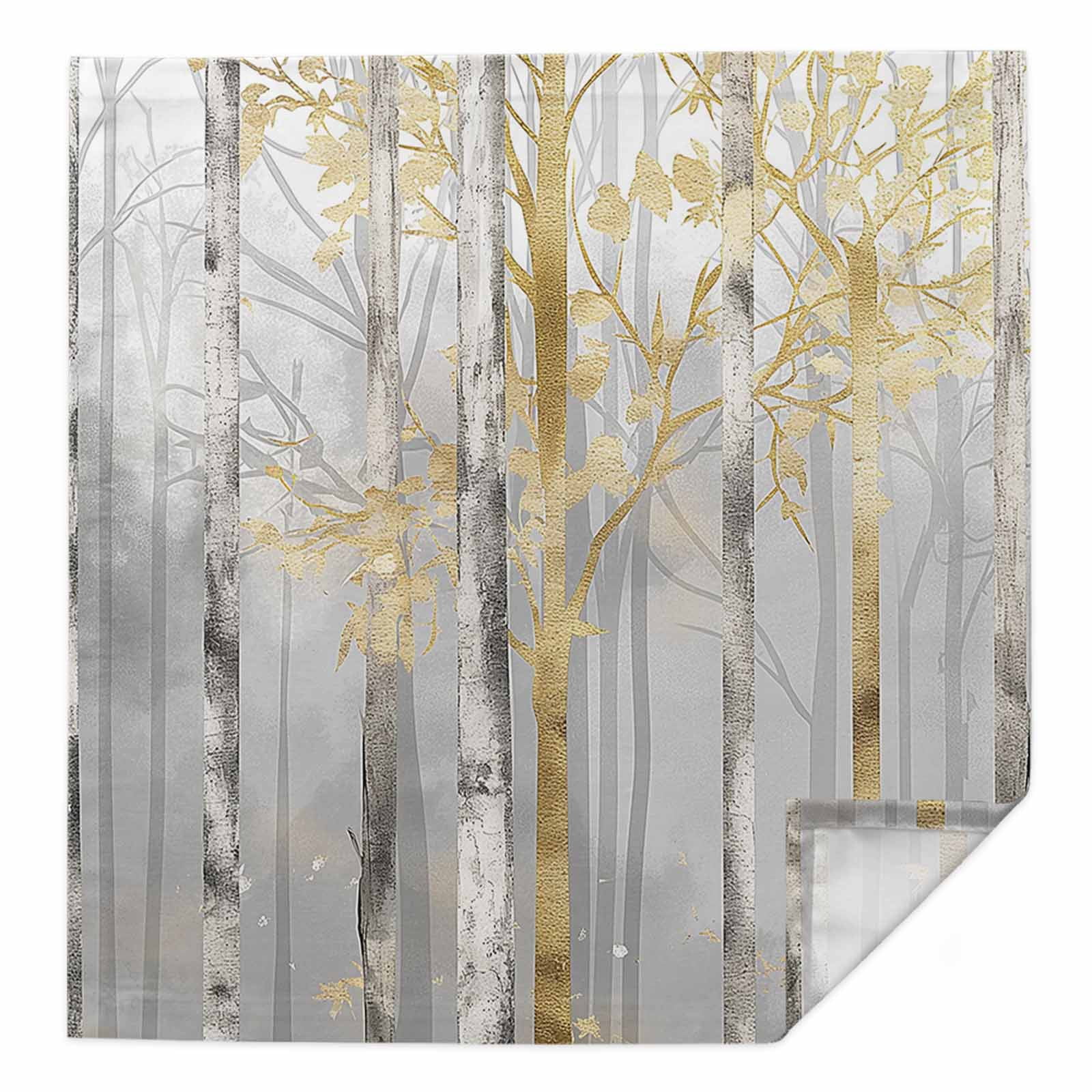Cloth Napkins 1 Piece - 20x20 Inches, Golden Grey Tree Washable ...