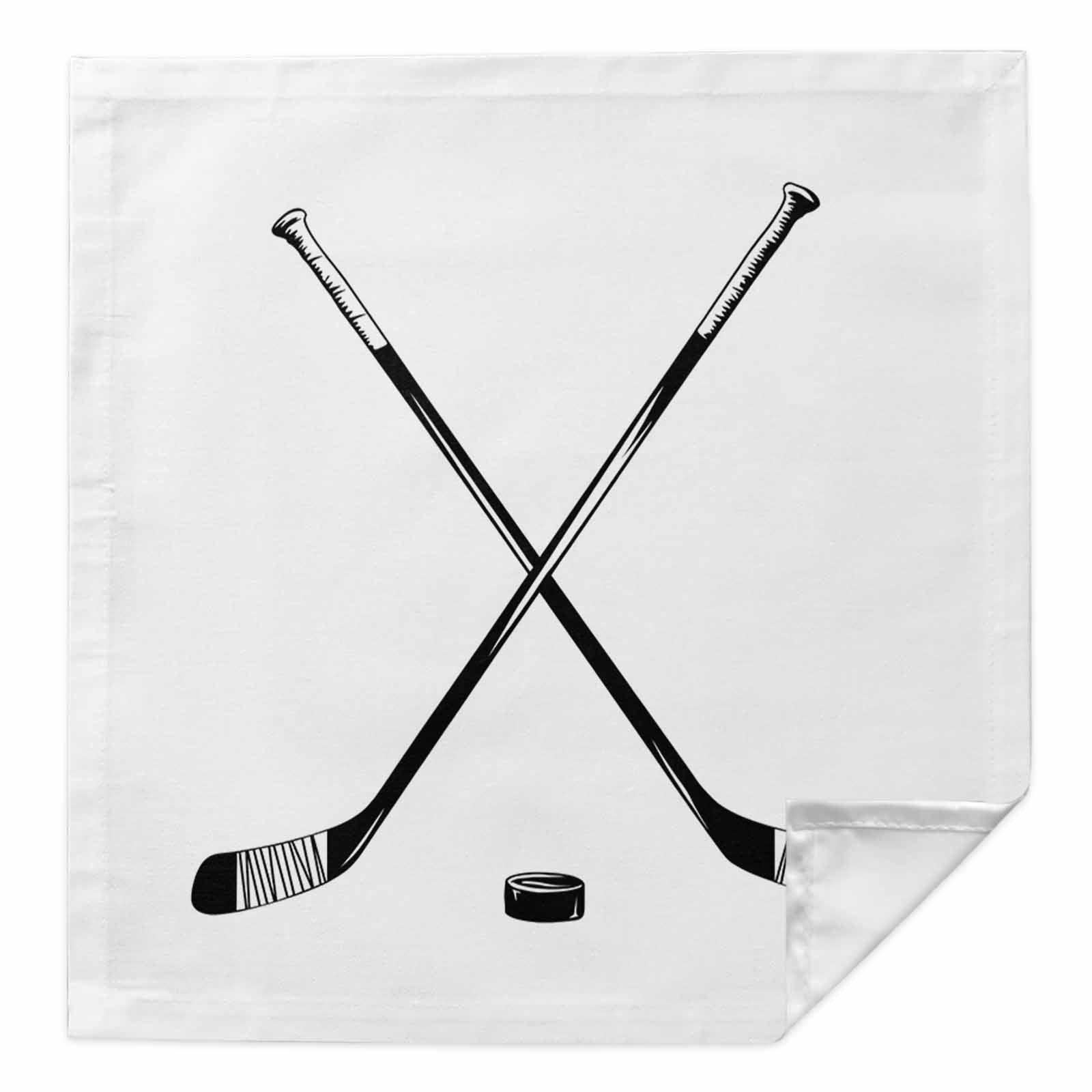 Cloth Napkins 1 Piece - 20x20 Inches, Ice Hockey Washable Reusable ...