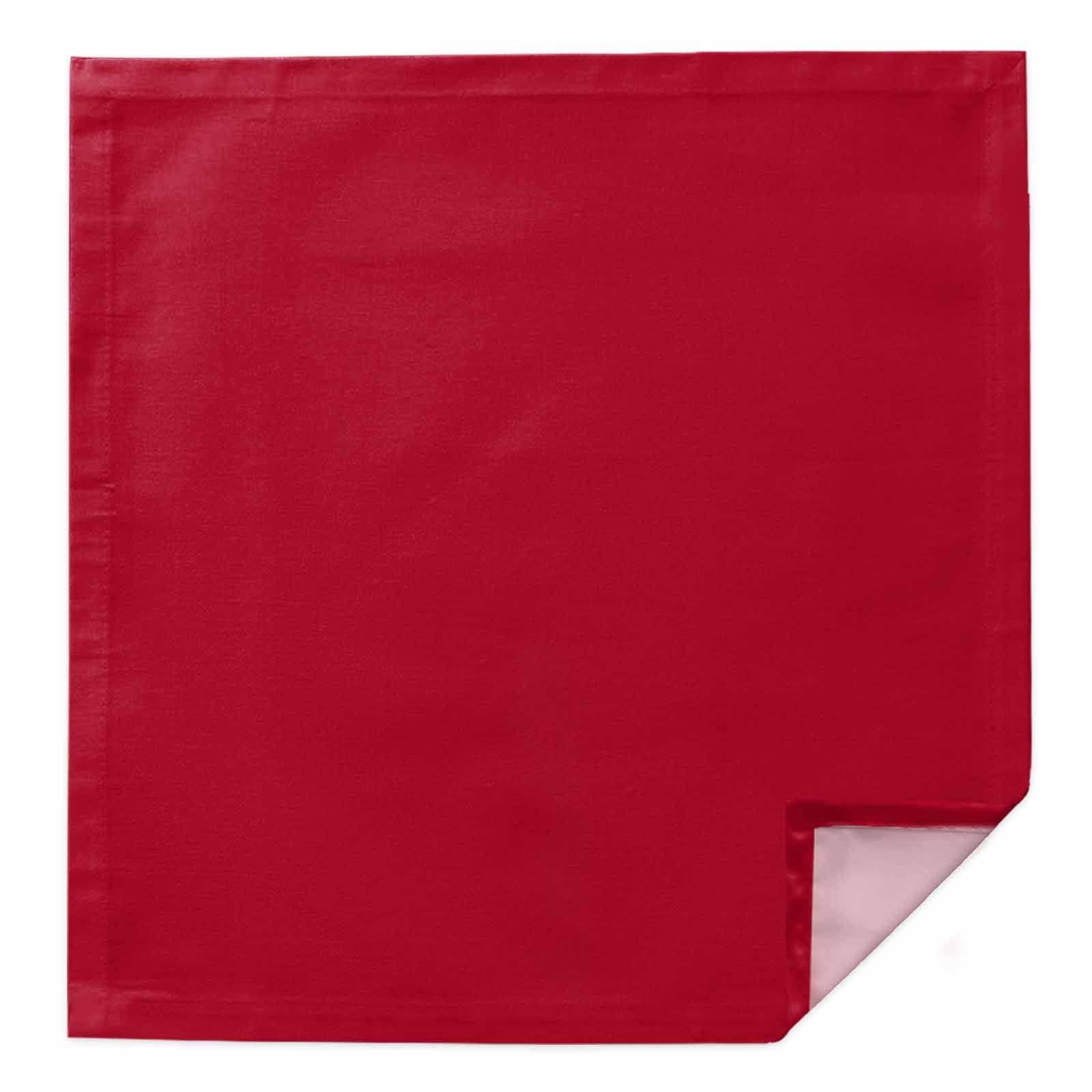 Cloth Napkins 1 Piece - 20x20 Inches, Pure Red Washable Reusable Table ...