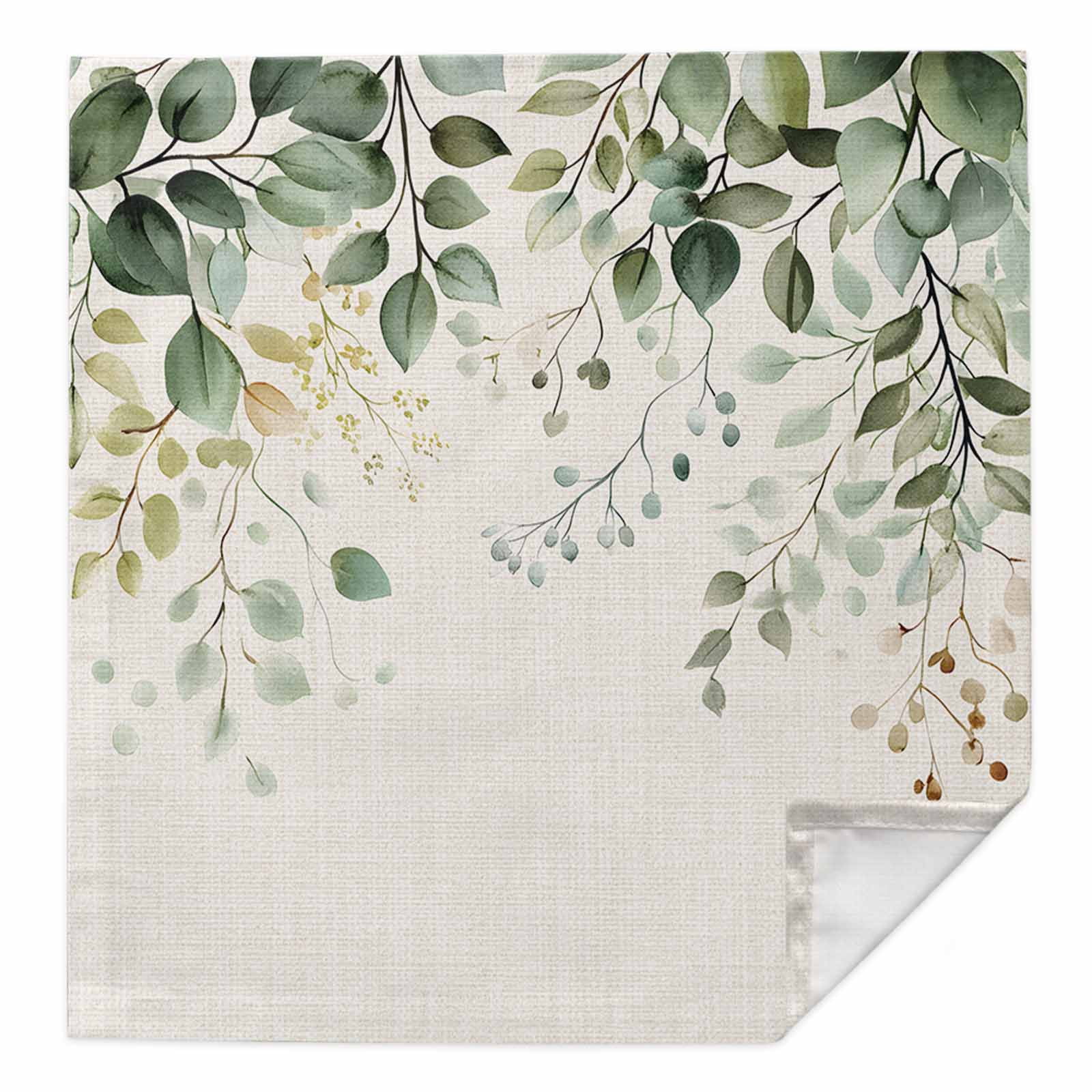 Cloth Napkins 1 Piece - 20x20 Inches, Sage Green Eucalyptus Washable ...