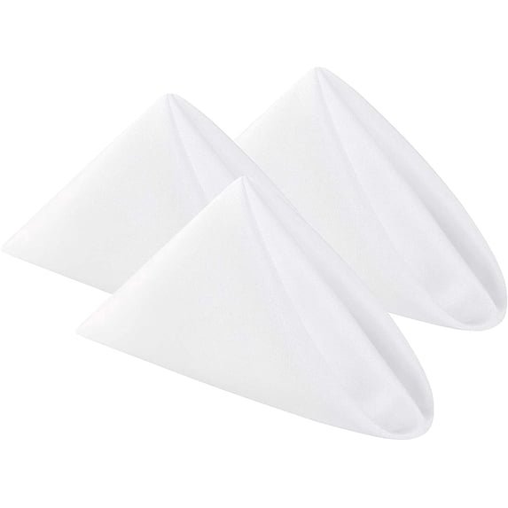 Cloth Napkins 17x17 inch Washable Polyester Dinner Napkins Soft Table ...