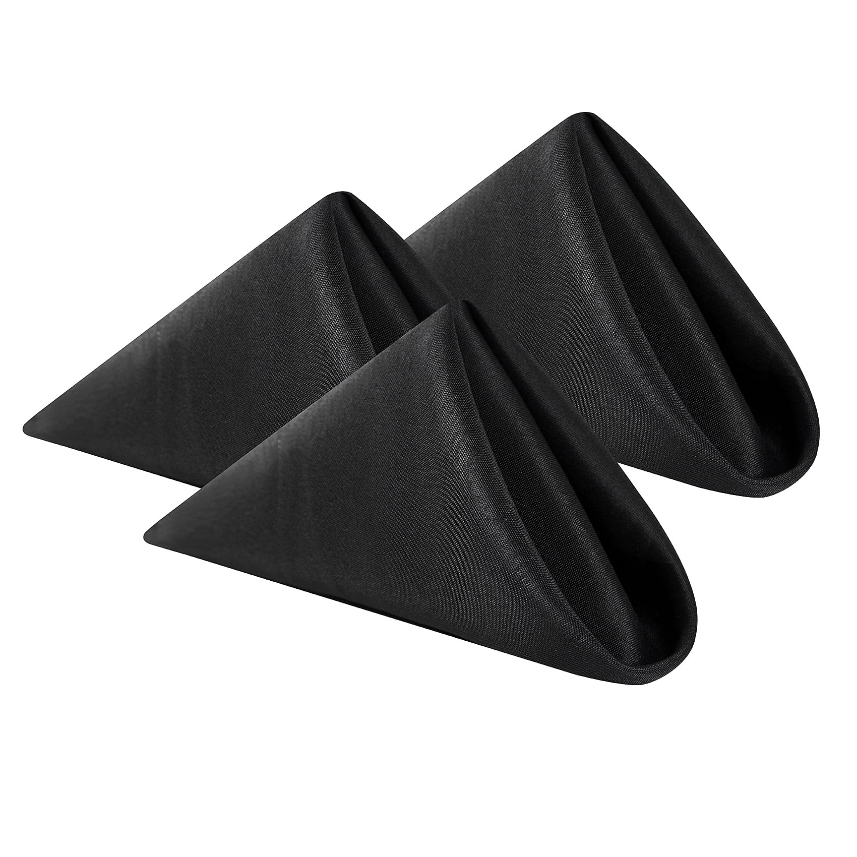 Cloth Napkins 20x20 inch 100 Packs Washable Polyester Dinner Napkins ...