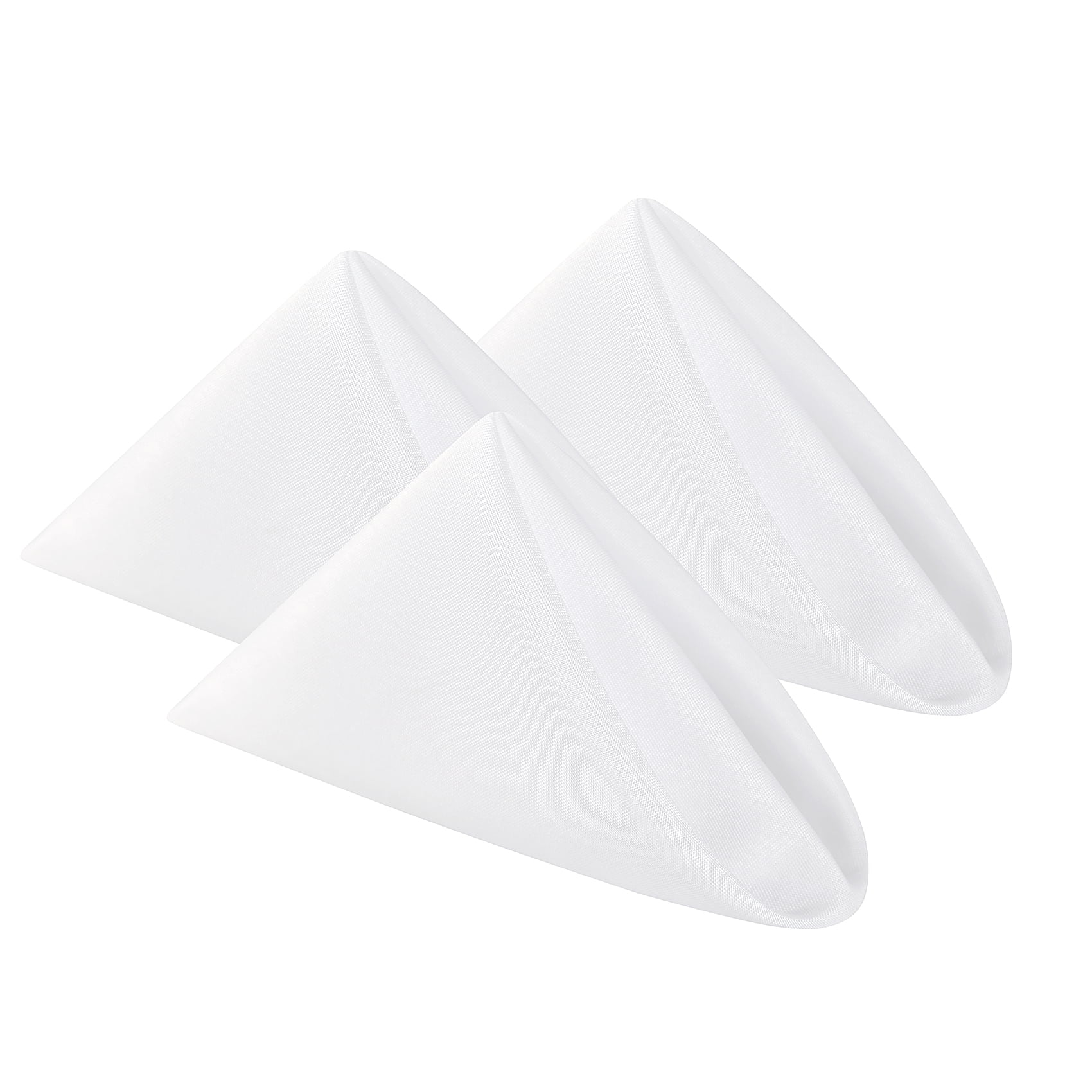 Walmart 20x20 Polyester Cloth Napkins, 100 Pack - Soft, Washable, White ...